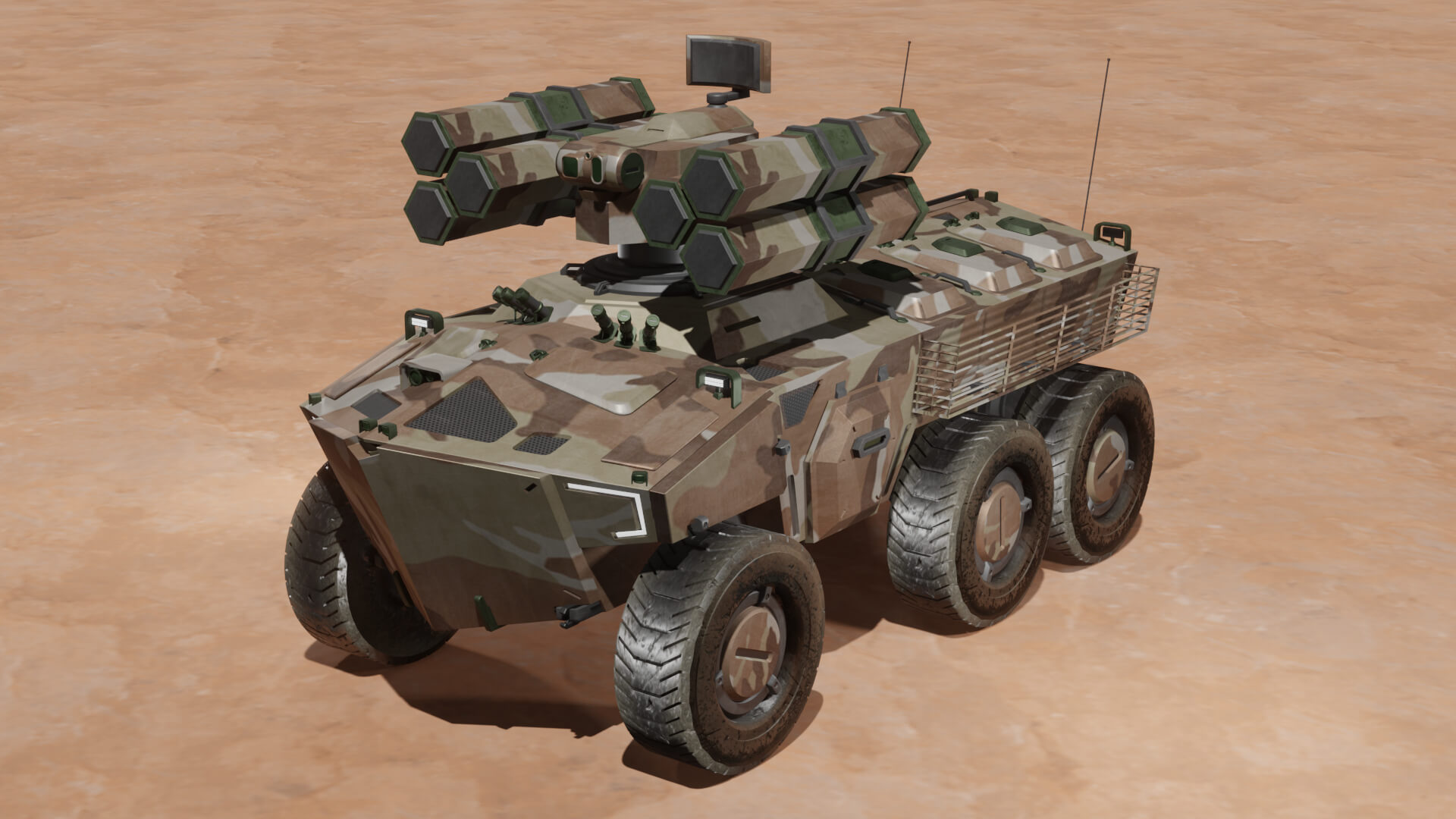 Sci-Fi Armored Personal Carrier Collection 3D Model by ennuishao