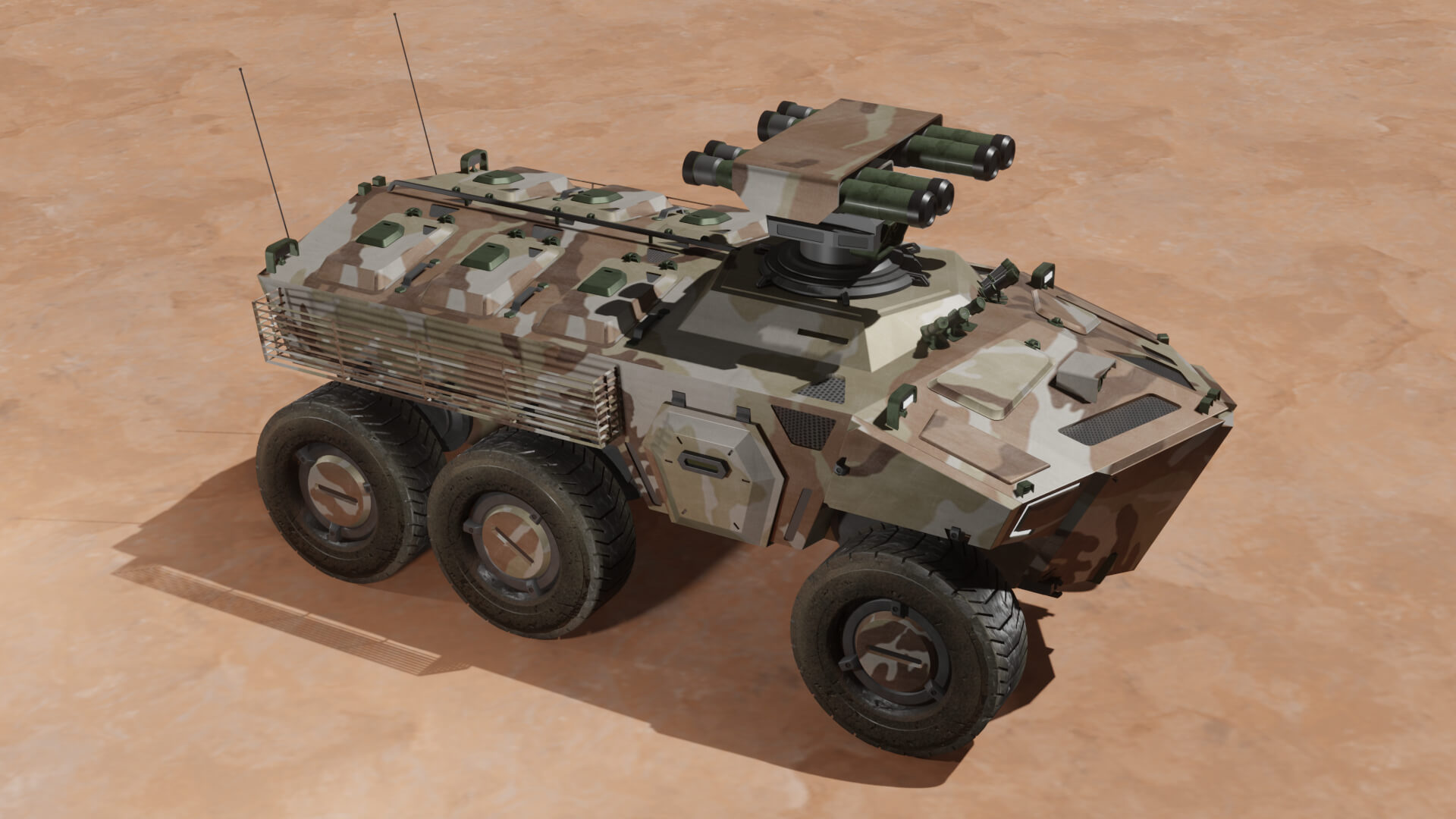 Sci-Fi Armored Personal Carrier Collection 3D Model by ennuishao