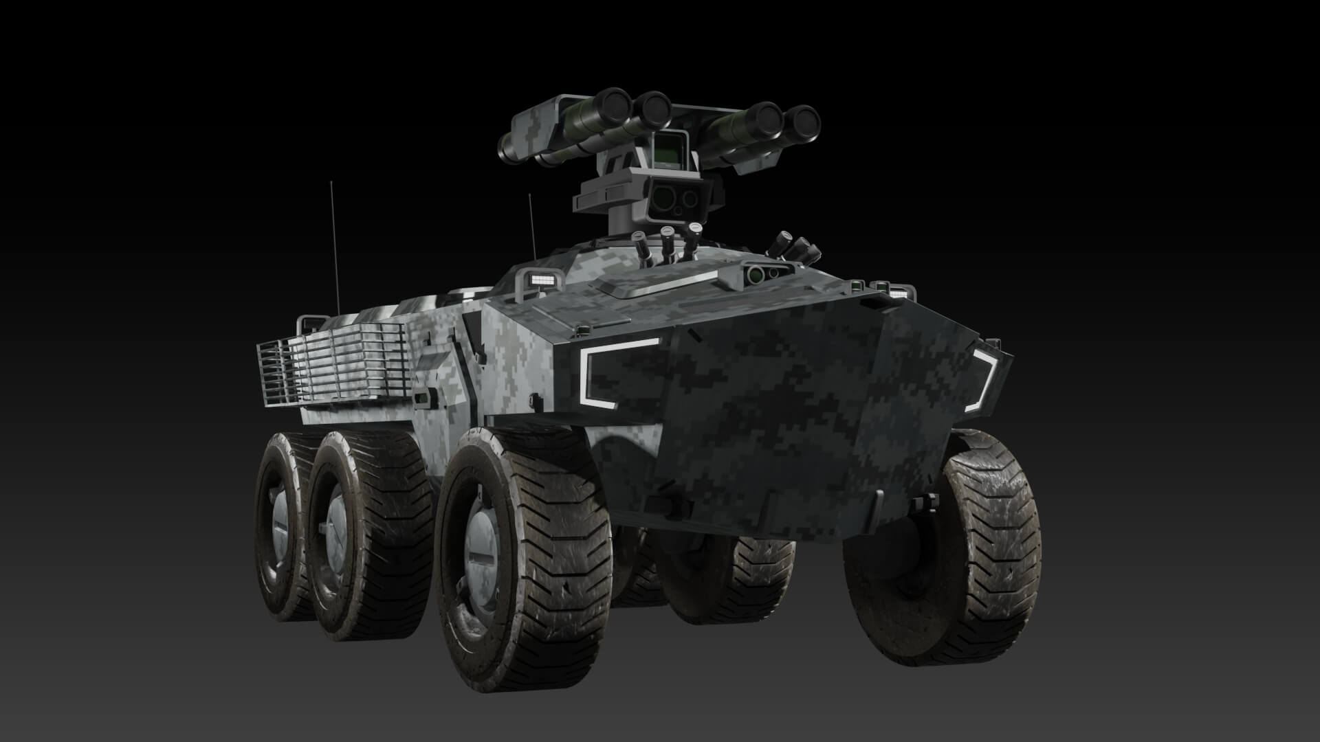 Sci-Fi Tank Destroyer 3D Model by ennuishao