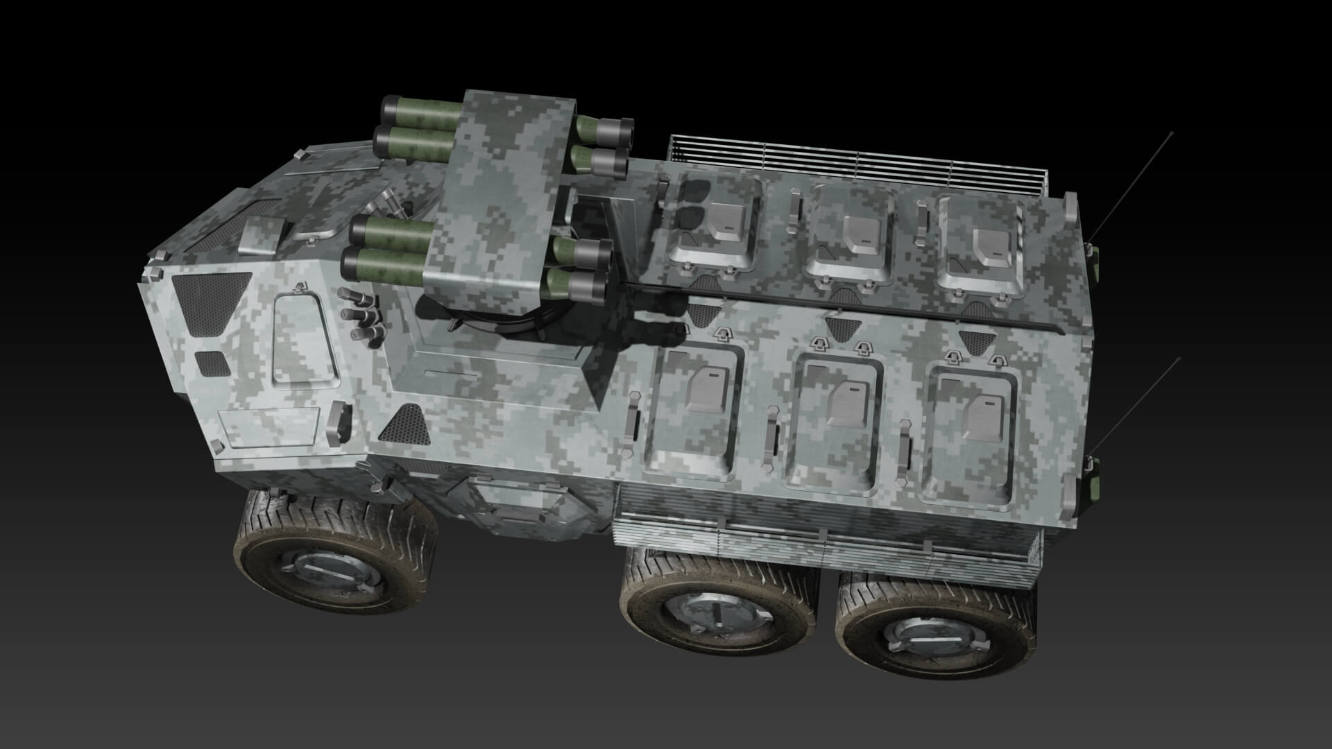 Sci-Fi Tank Destroyer 3D Model by ennuishao