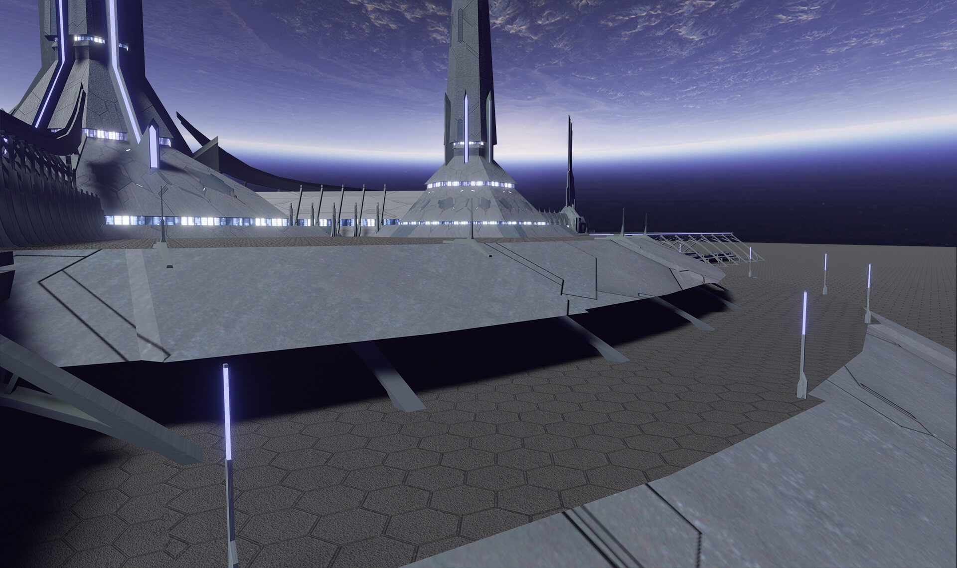 Sci-Fi Cathedral 3D Model by ennuishao