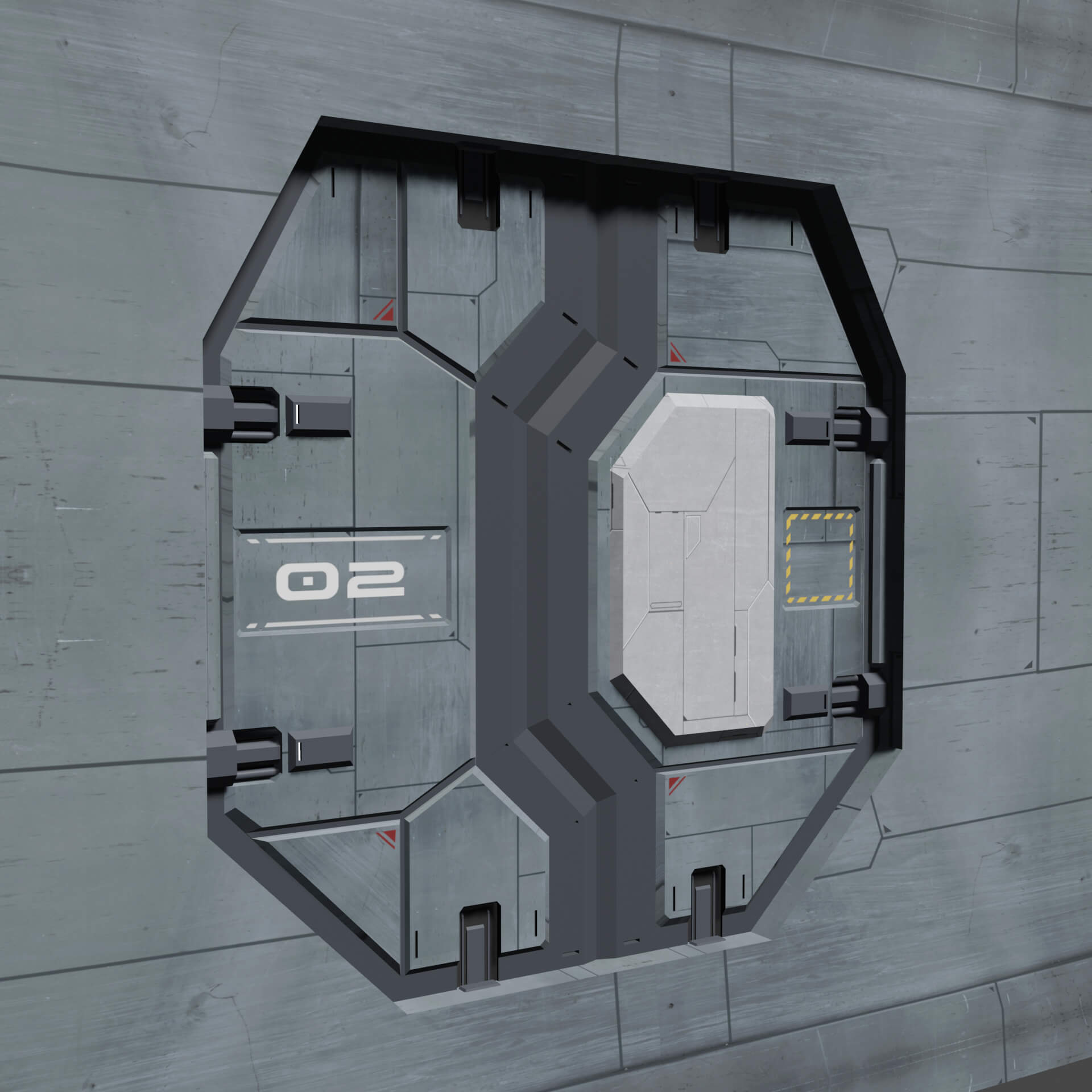 Sci-Fi Gateway 3D Model by ennuishao