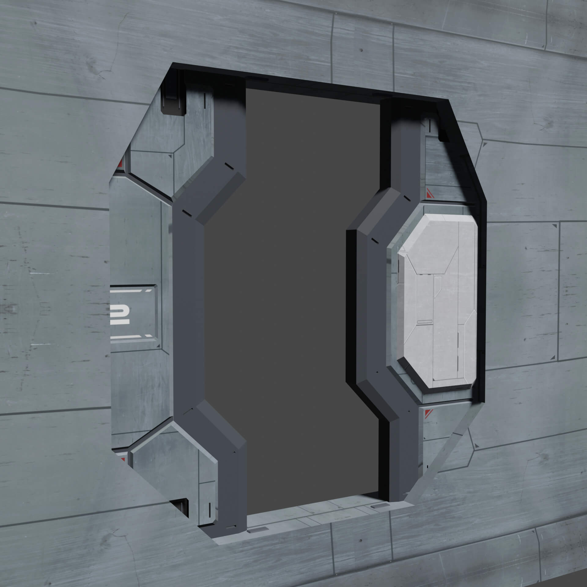 Sci-Fi Gateway 3D Model by ennuishao