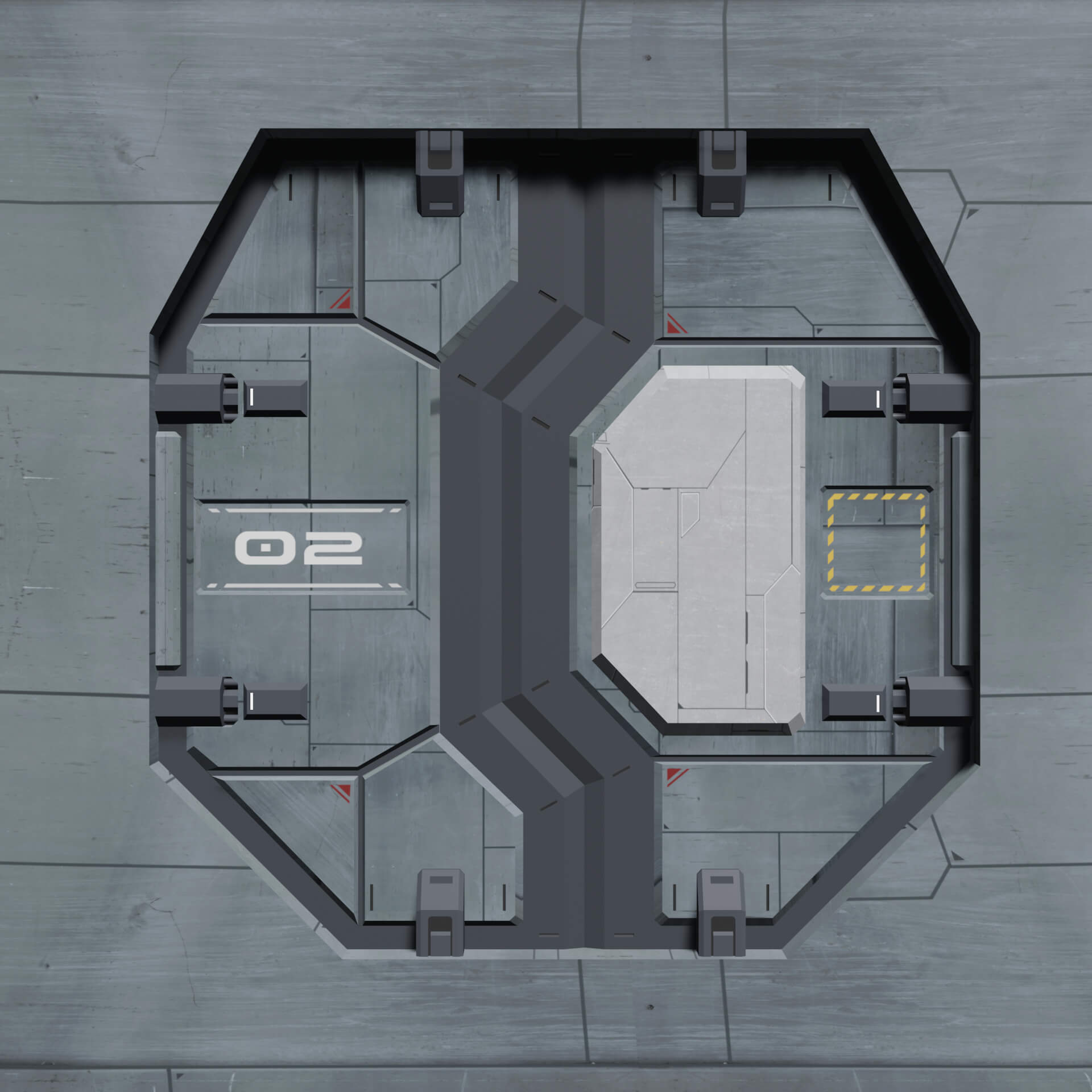 Sci-Fi Gateway 3D Model by ennuishao