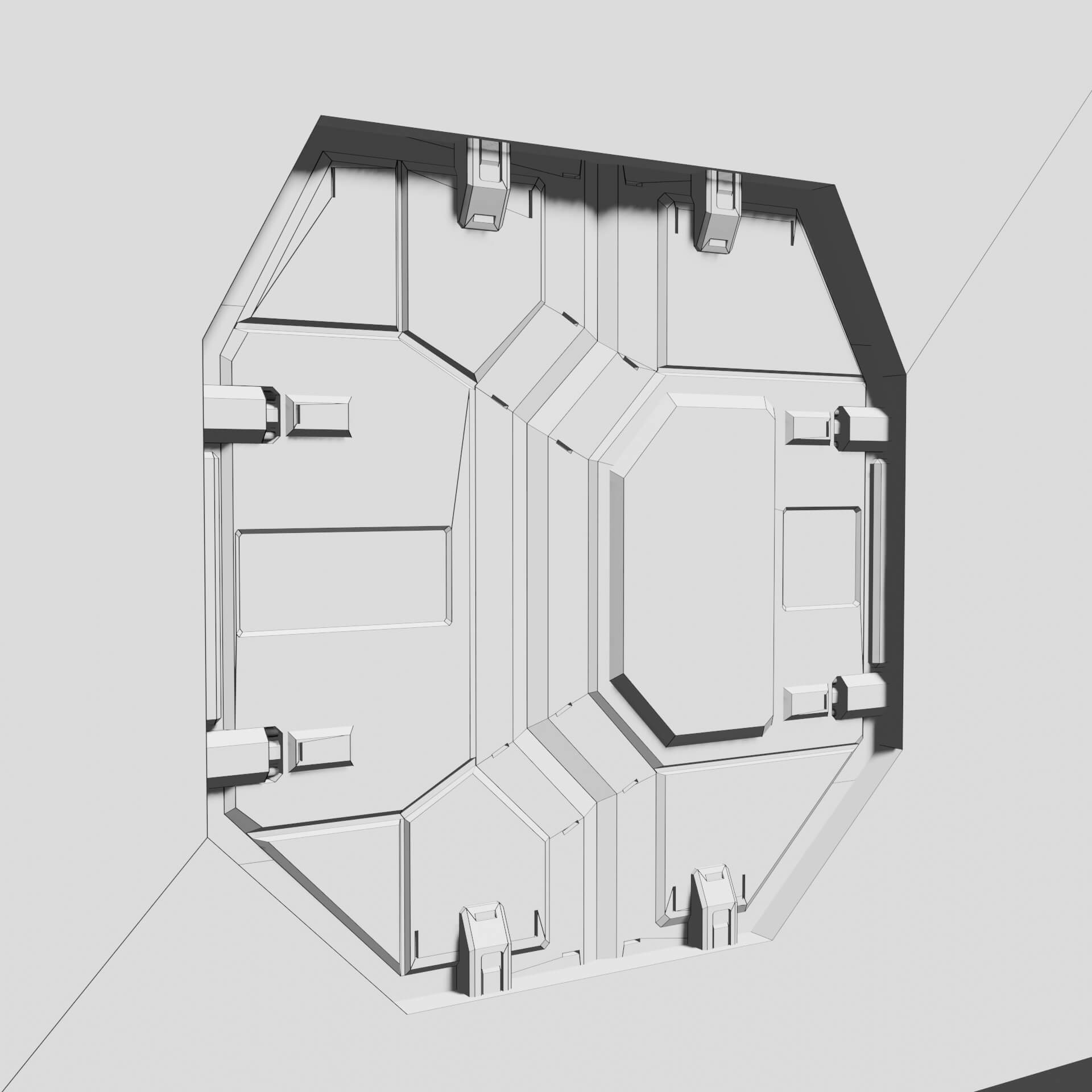 Sci-Fi Gateway 3D Model by ennuishao