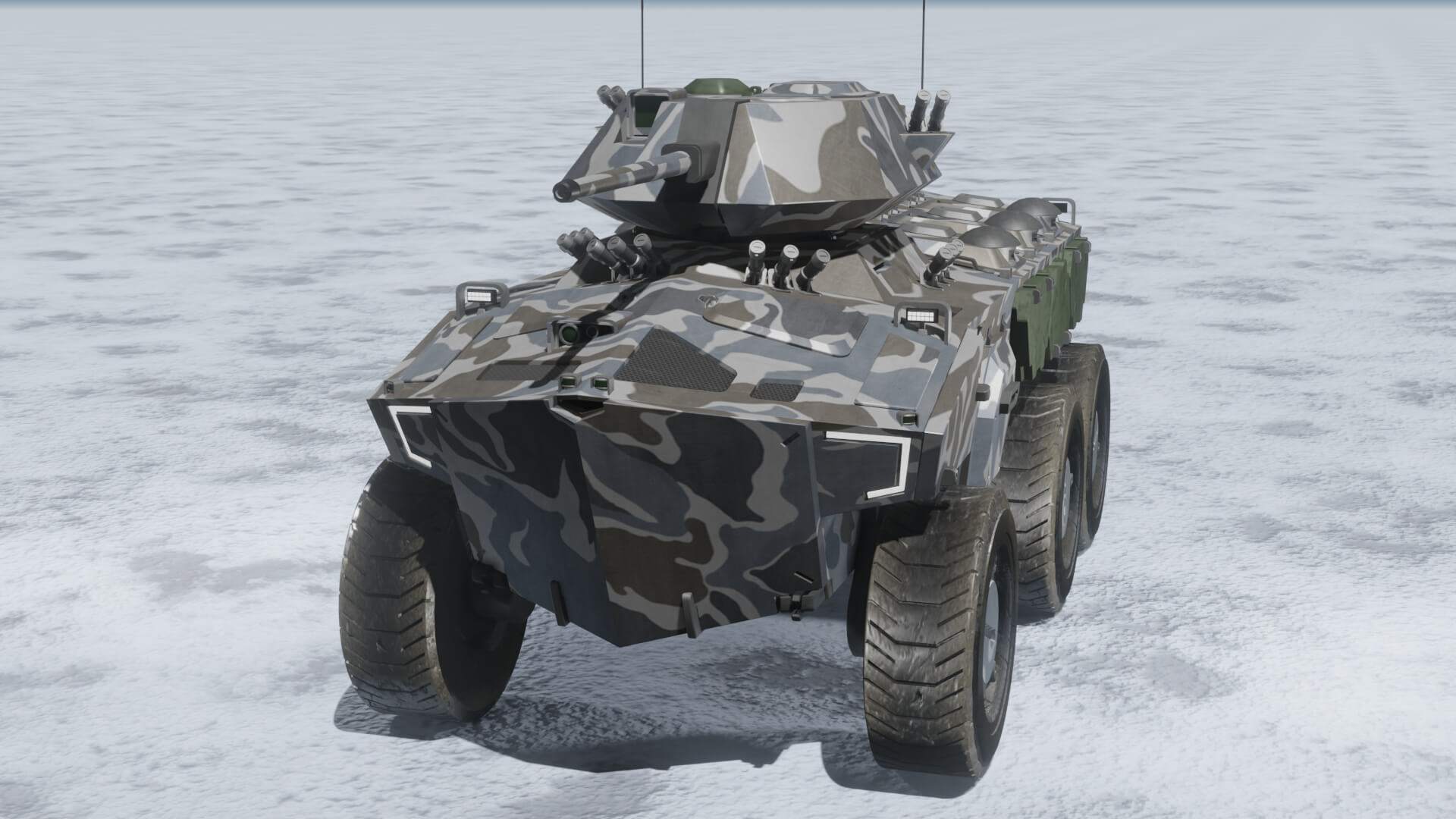 Sci-Fi Armor Vehicles Winter Camo by ennuishao