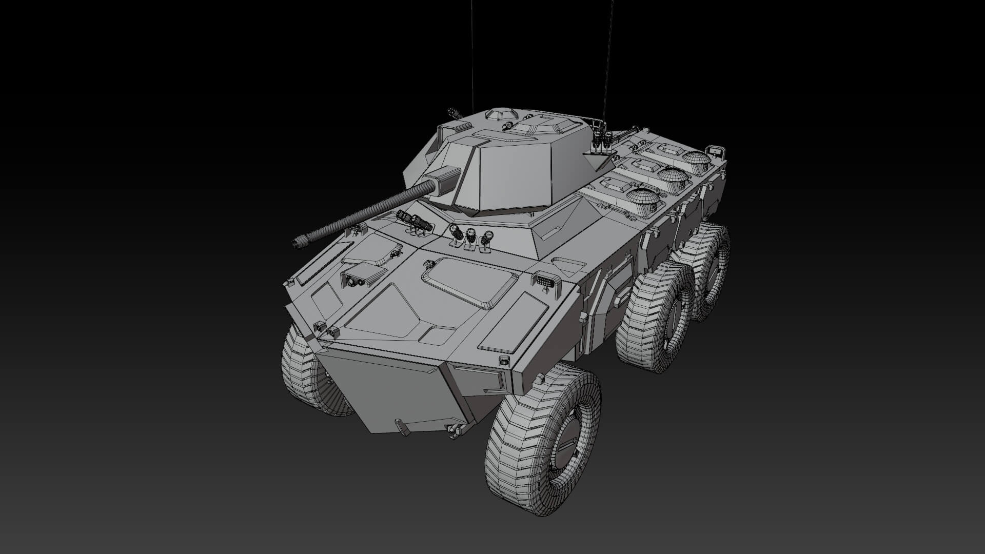 Sci-Fi IFV Winter Camo 3D Model by ennuishao