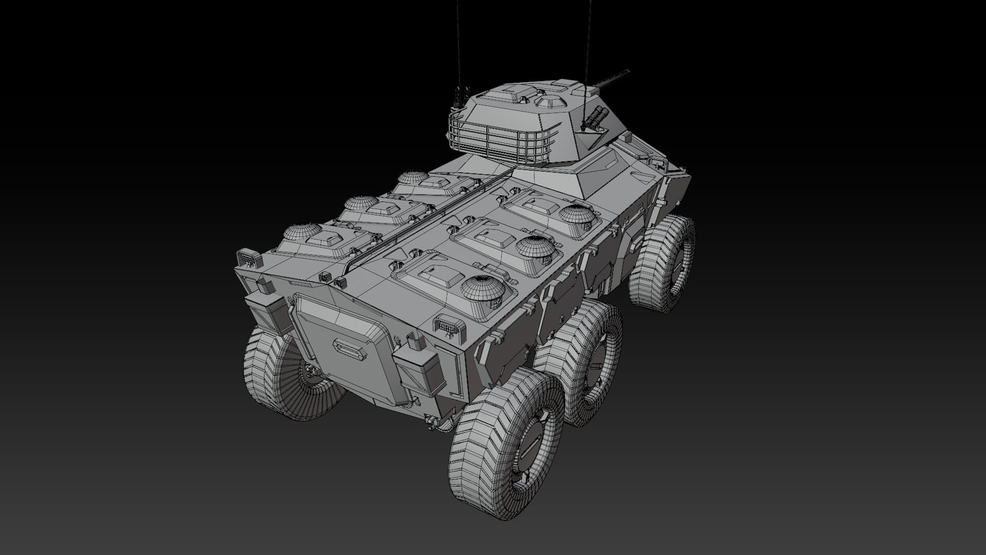 Sci-Fi IFV Winter Camo 3D Model by ennuishao