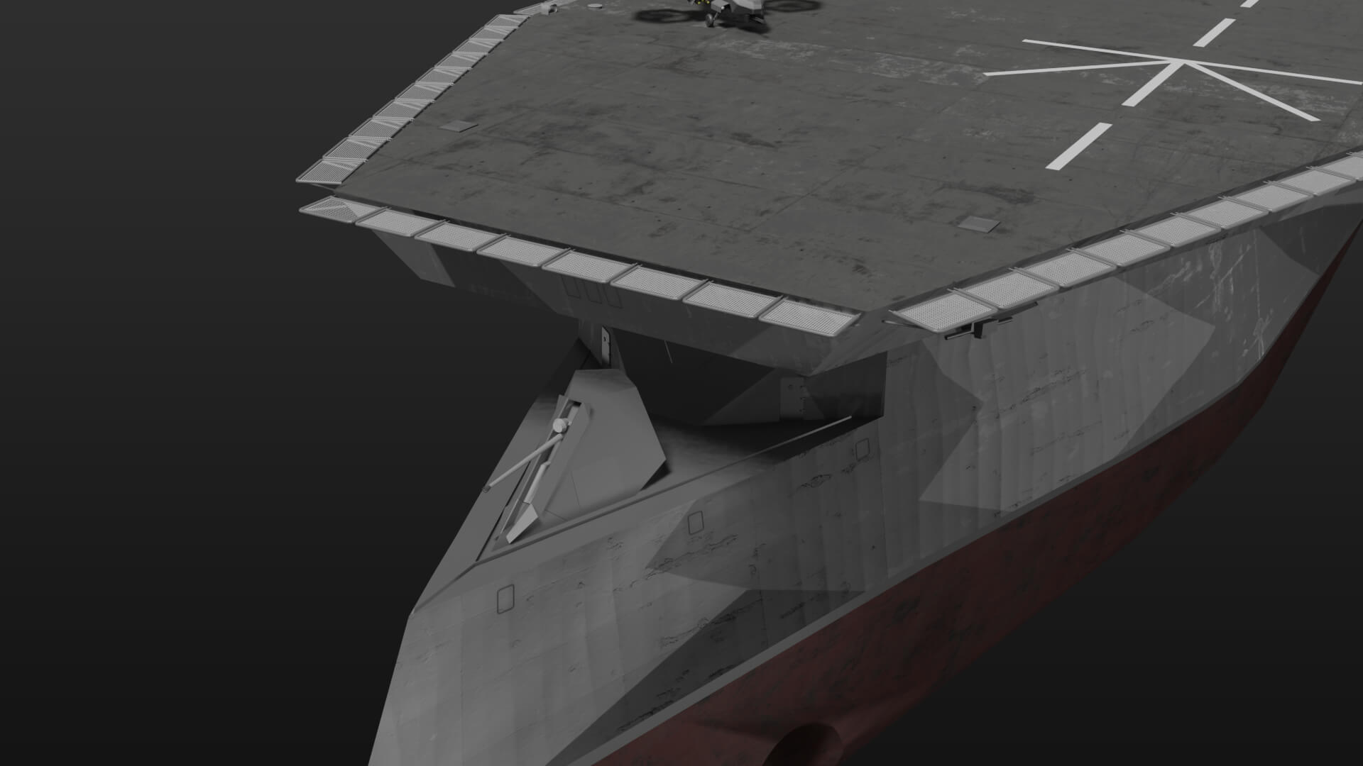 Sci-Fi Amphibious Assault Ship 3D Model by ennuishao