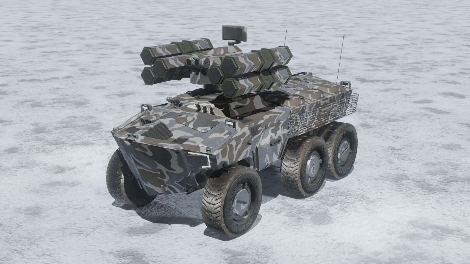 Sci-Fi Armor Vehicles Winter Camo by ennuishao