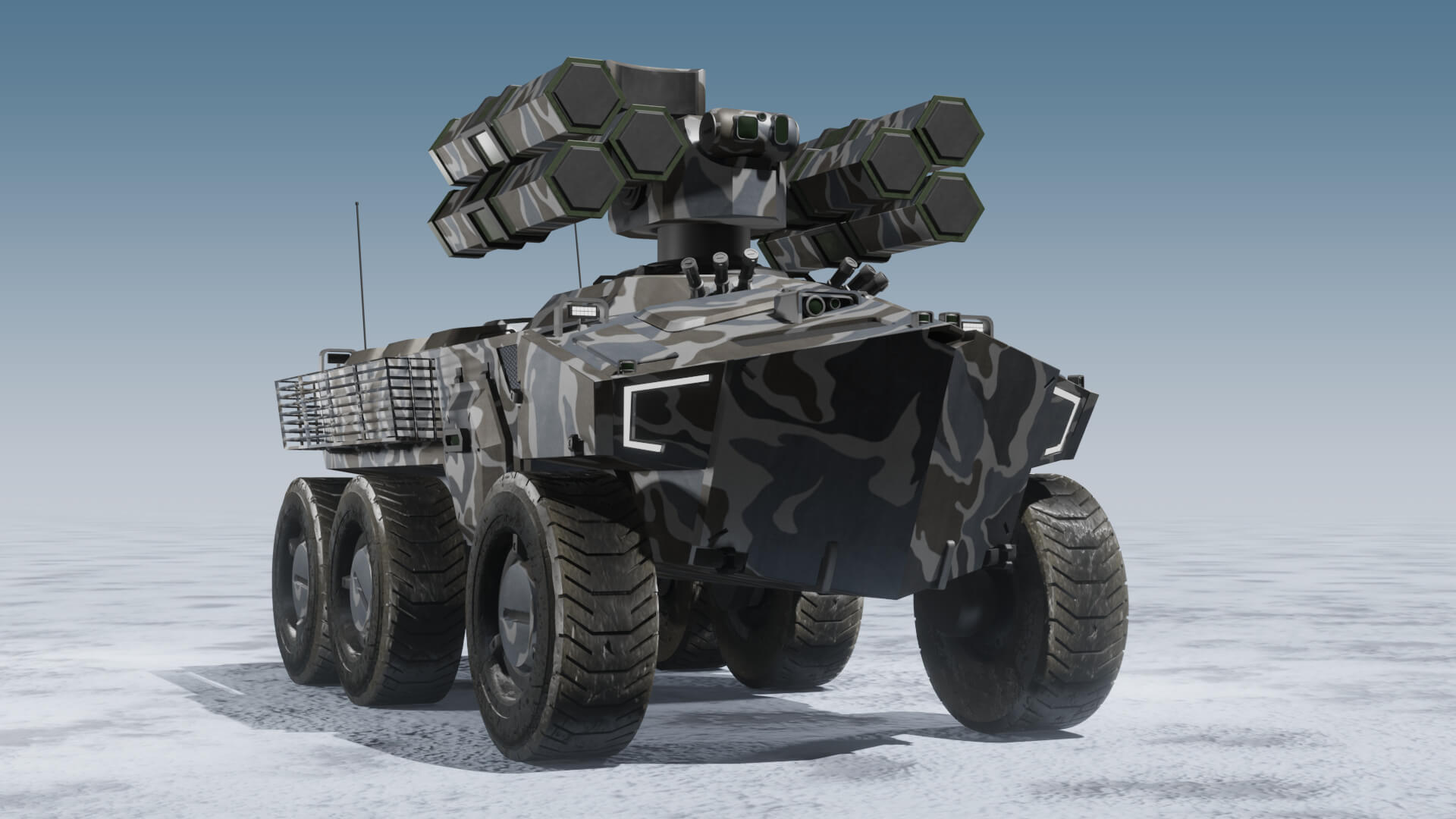 Sci-Fi Armor Vehicles Winter Camo by ennuishao