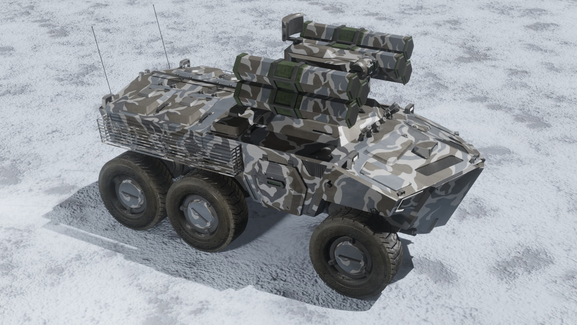 Sci-Fi Armor Vehicles Winter Camo by ennuishao