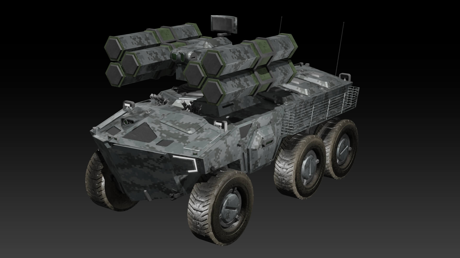 Sci-Fi SAM Launcher 3D Model by ennuishao