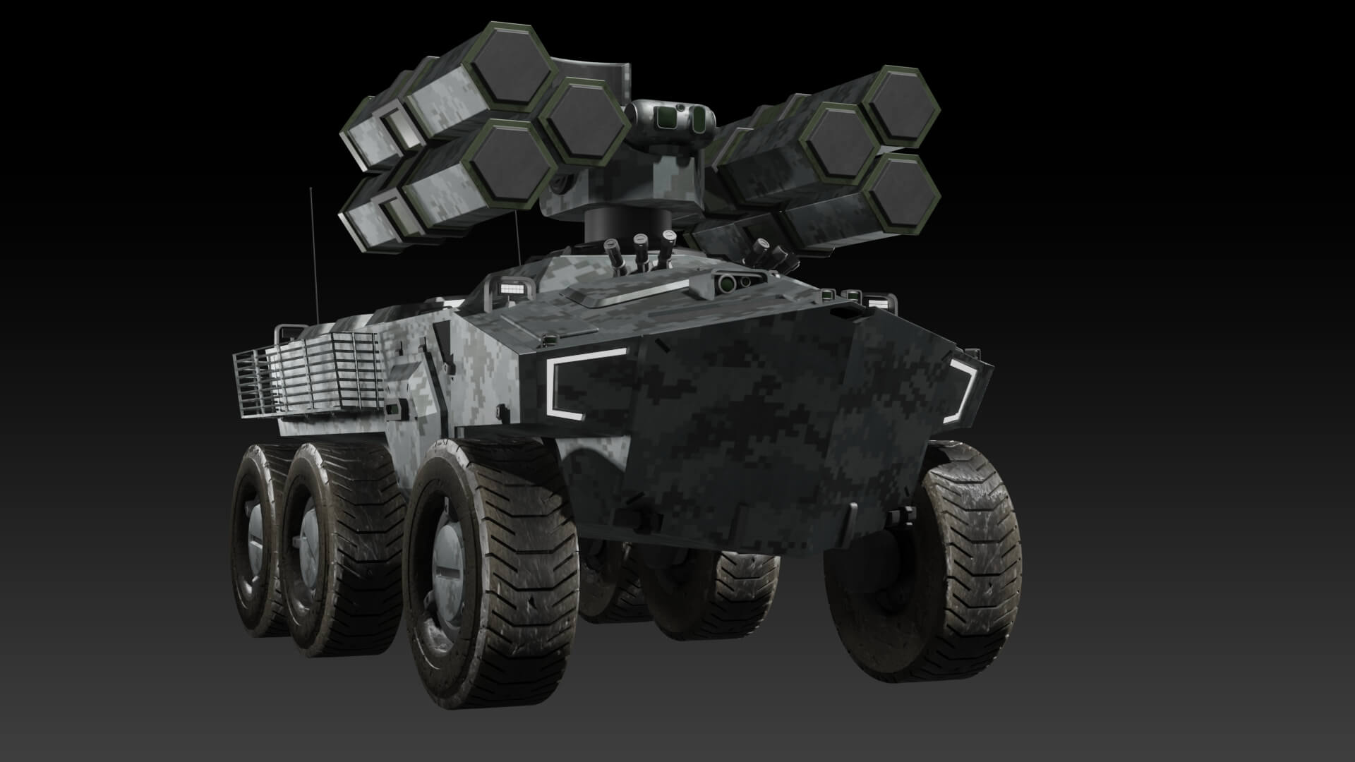 Sci-Fi SAM Launcher 3D Model by ennuishao