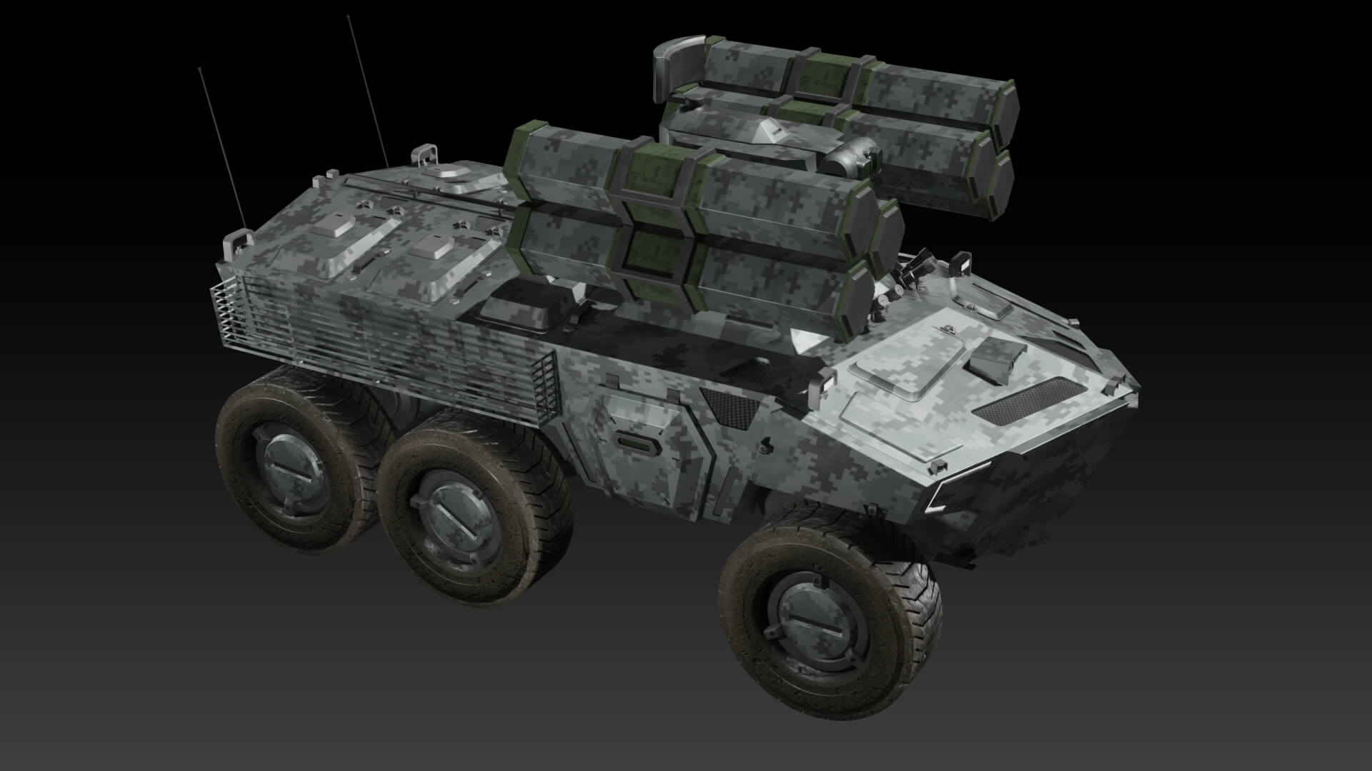 Sci-Fi SAM Launcher 3D Model by ennuishao