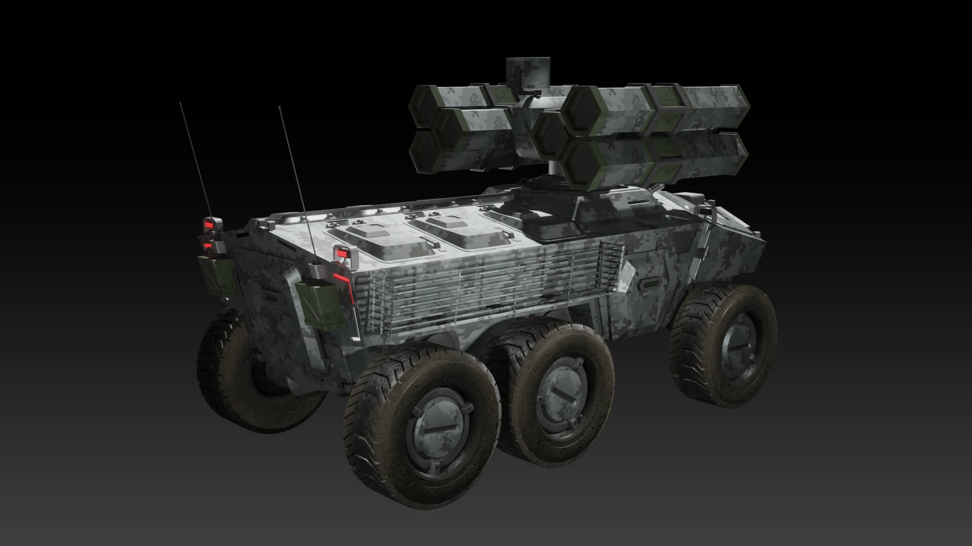 Sci-Fi SAM Launcher 3D Model by ennuishao