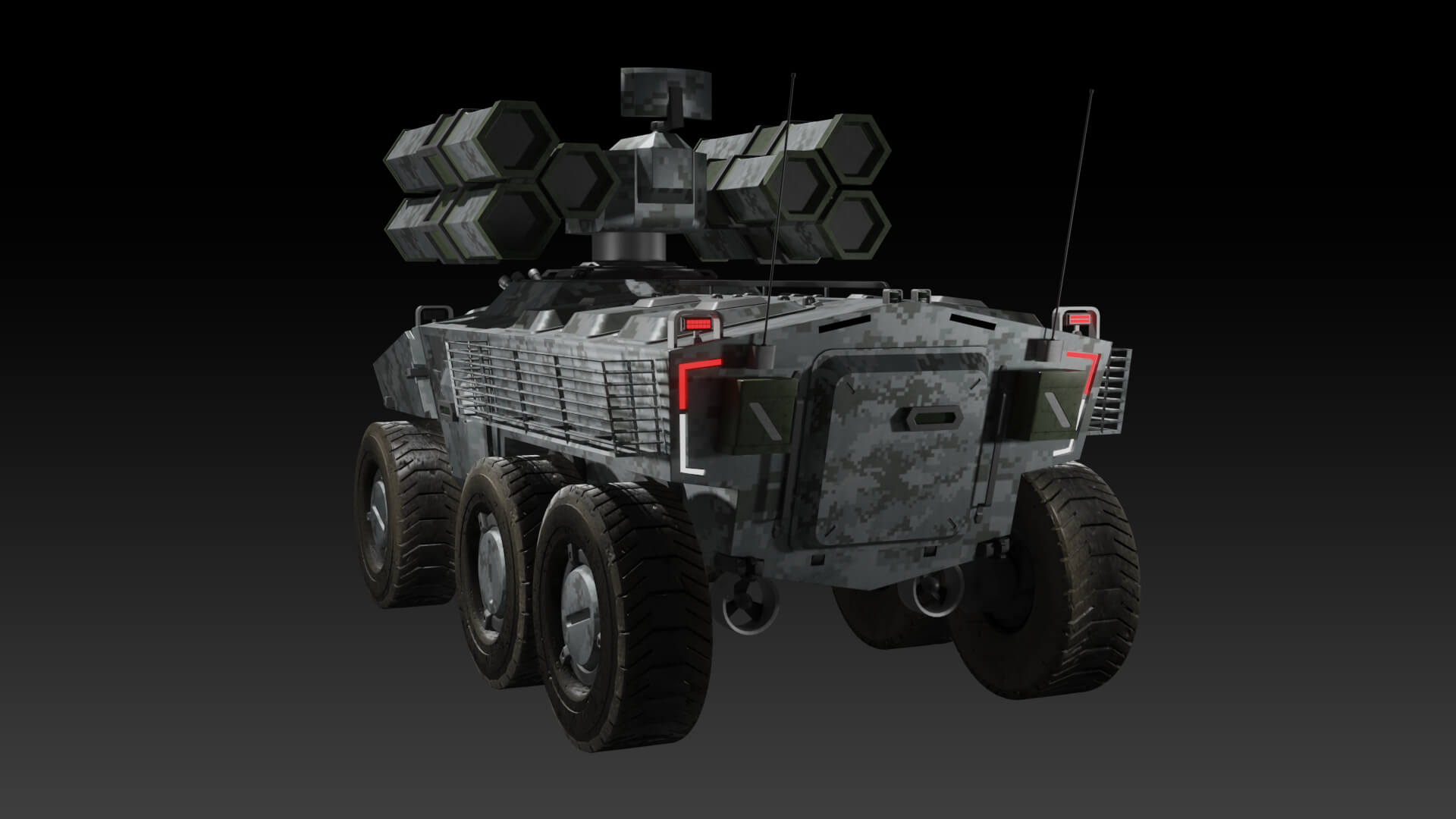 Sci-Fi SAM Launcher 3D Model by ennuishao