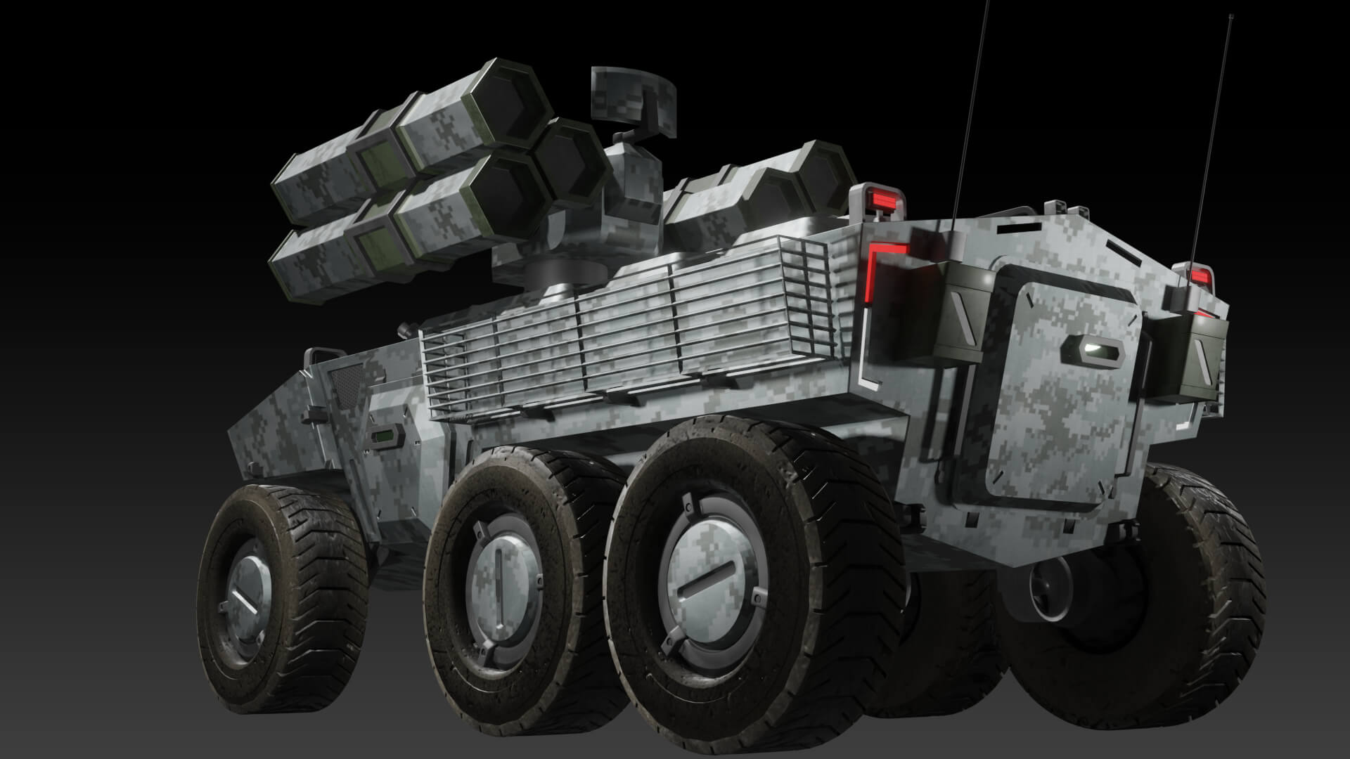 Sci-Fi SAM Launcher 3D Model by ennuishao