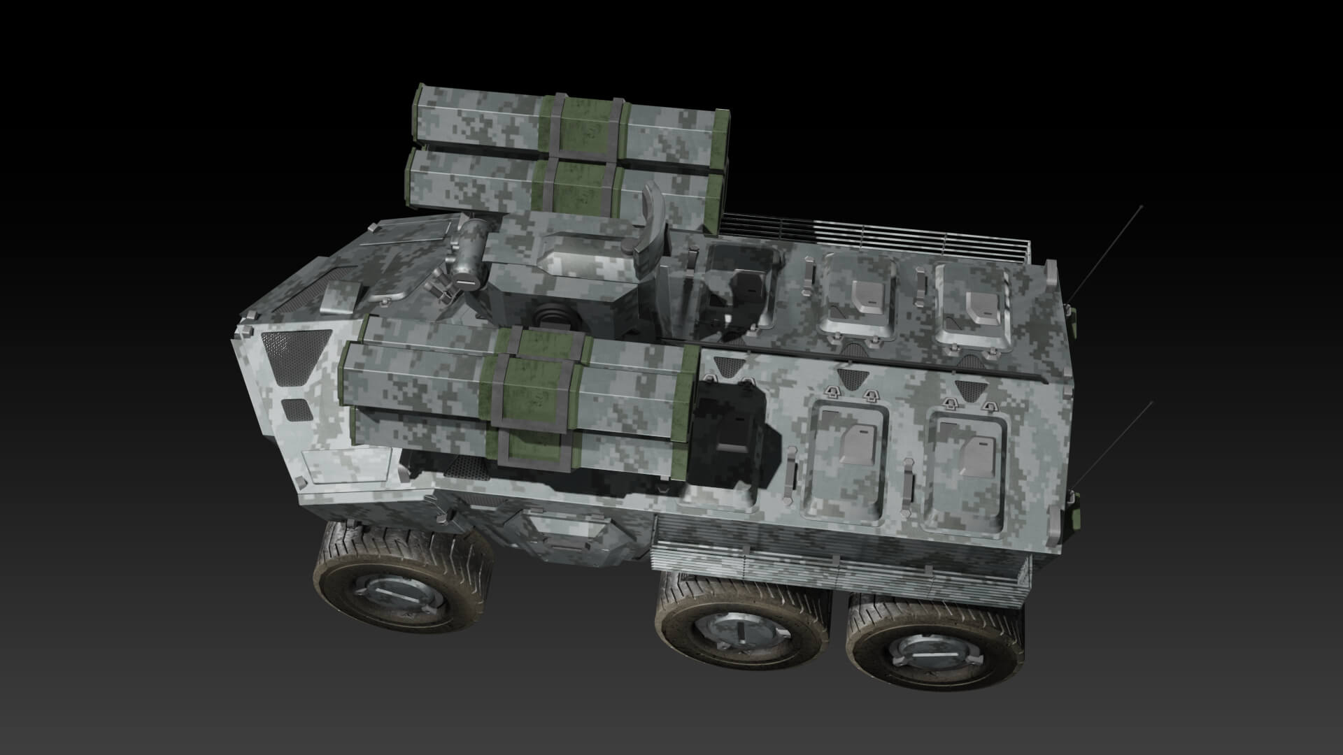 Sci-Fi SAM Launcher 3D Model by ennuishao