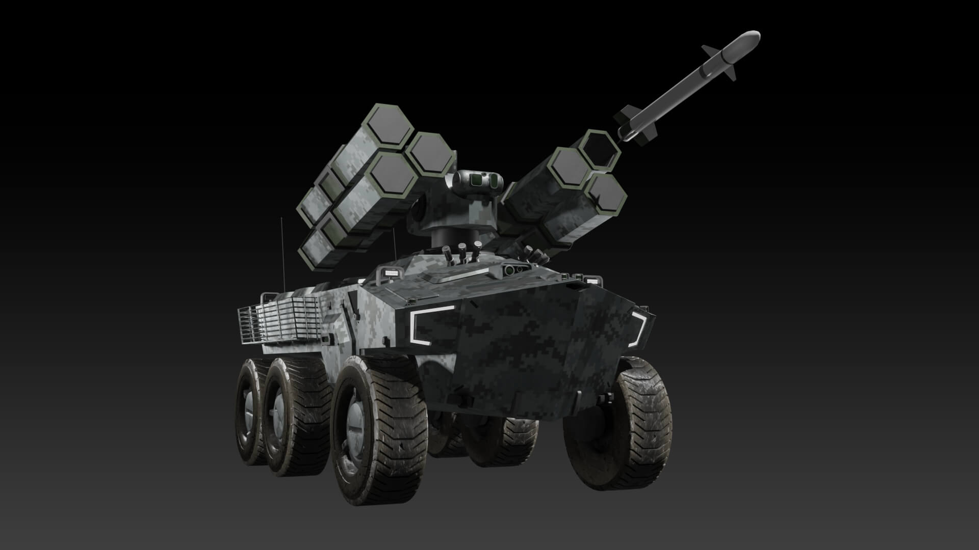 Sci-Fi SAM Launcher 3D Model by ennuishao