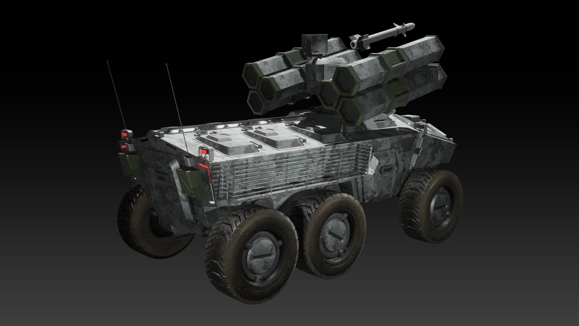 Sci-Fi SAM Launcher 3D Model by ennuishao