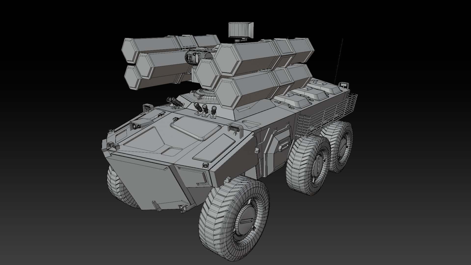 Sci-Fi SAM Launcher 3D Model by ennuishao