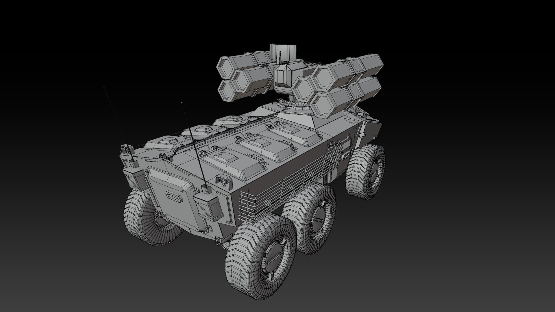 Sci-Fi SAM Launcher 3D Model by ennuishao