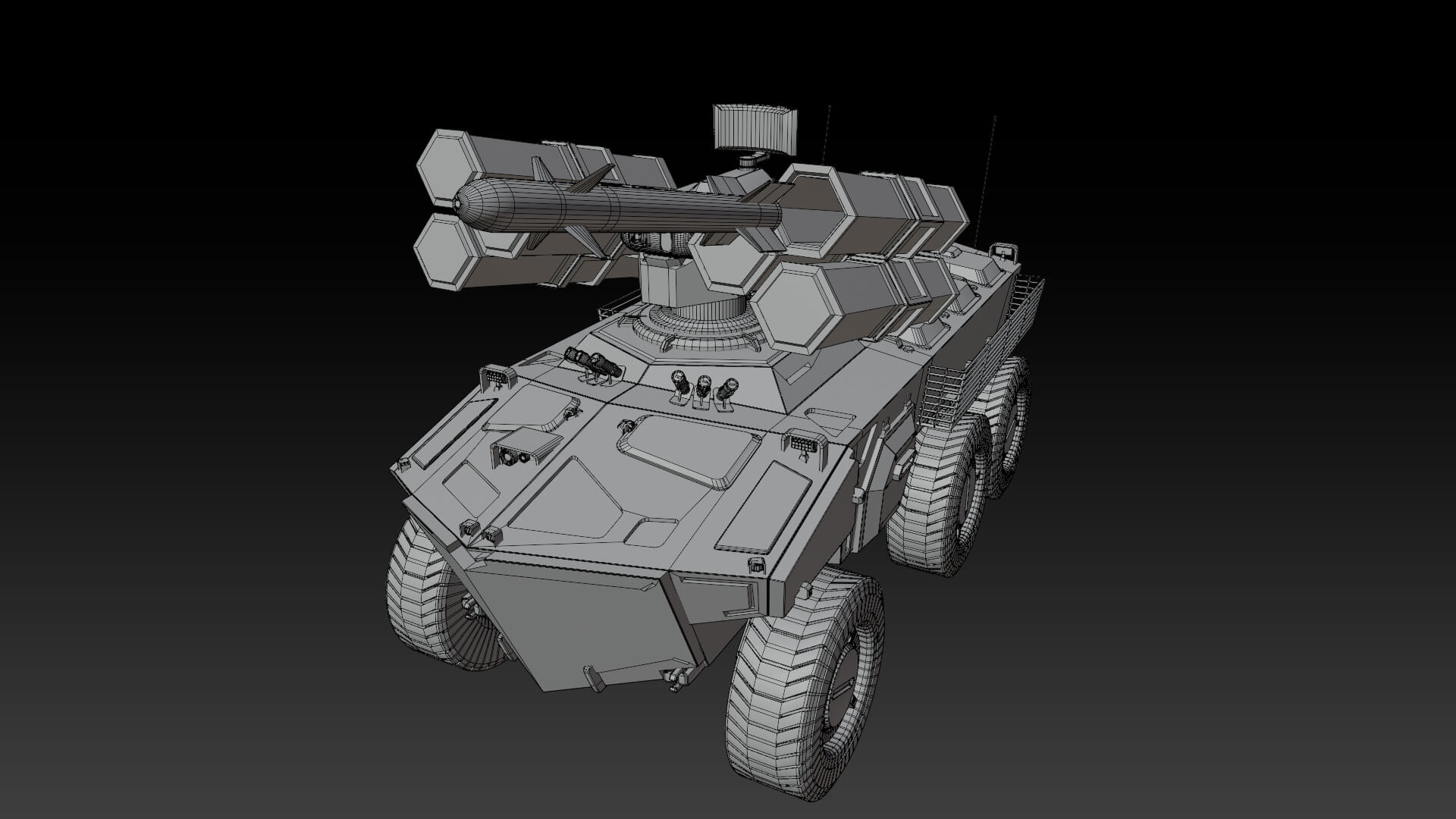 Sci-Fi SAM Launcher 3D Model by ennuishao