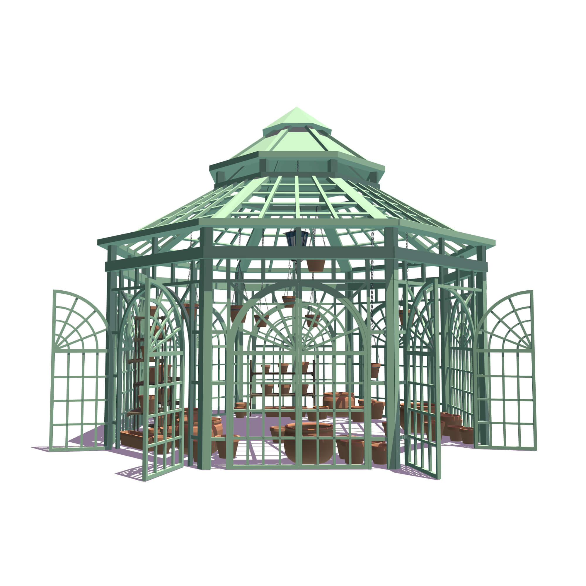 Garden Green House - 3D Model by ennuishao