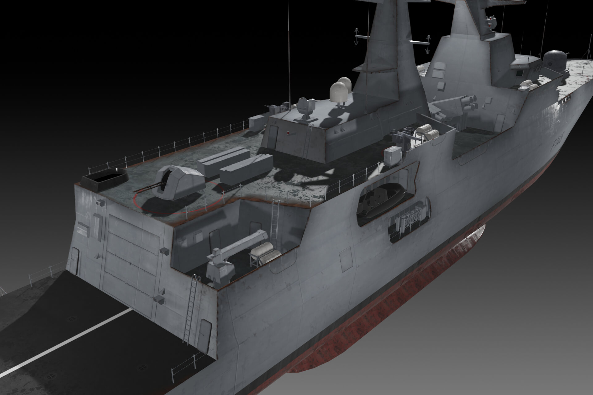 South Africa Valor Class Frigate - 3D Model by ennuishao