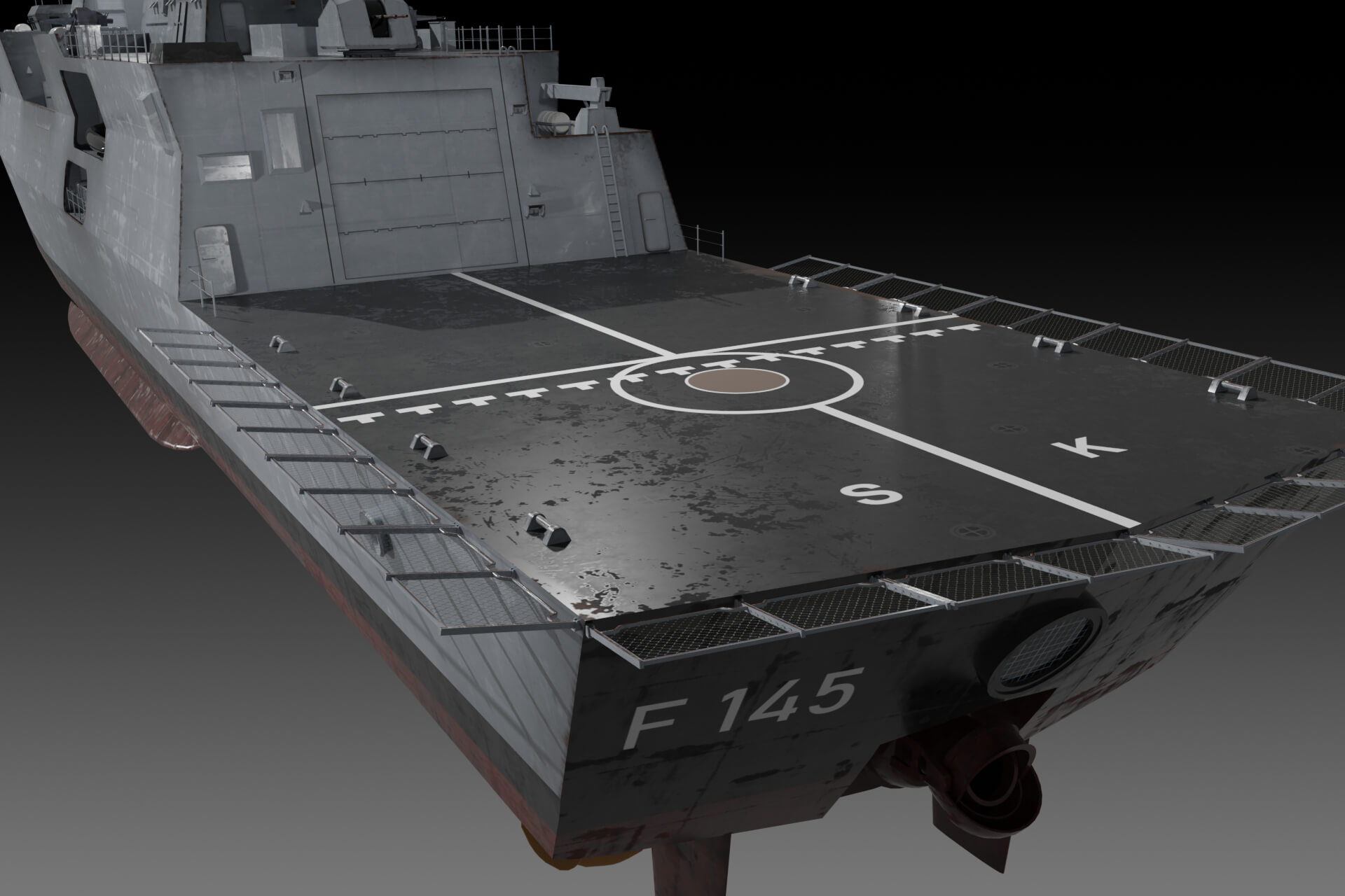 South Africa Valor Class Frigate - 3D Model by ennuishao