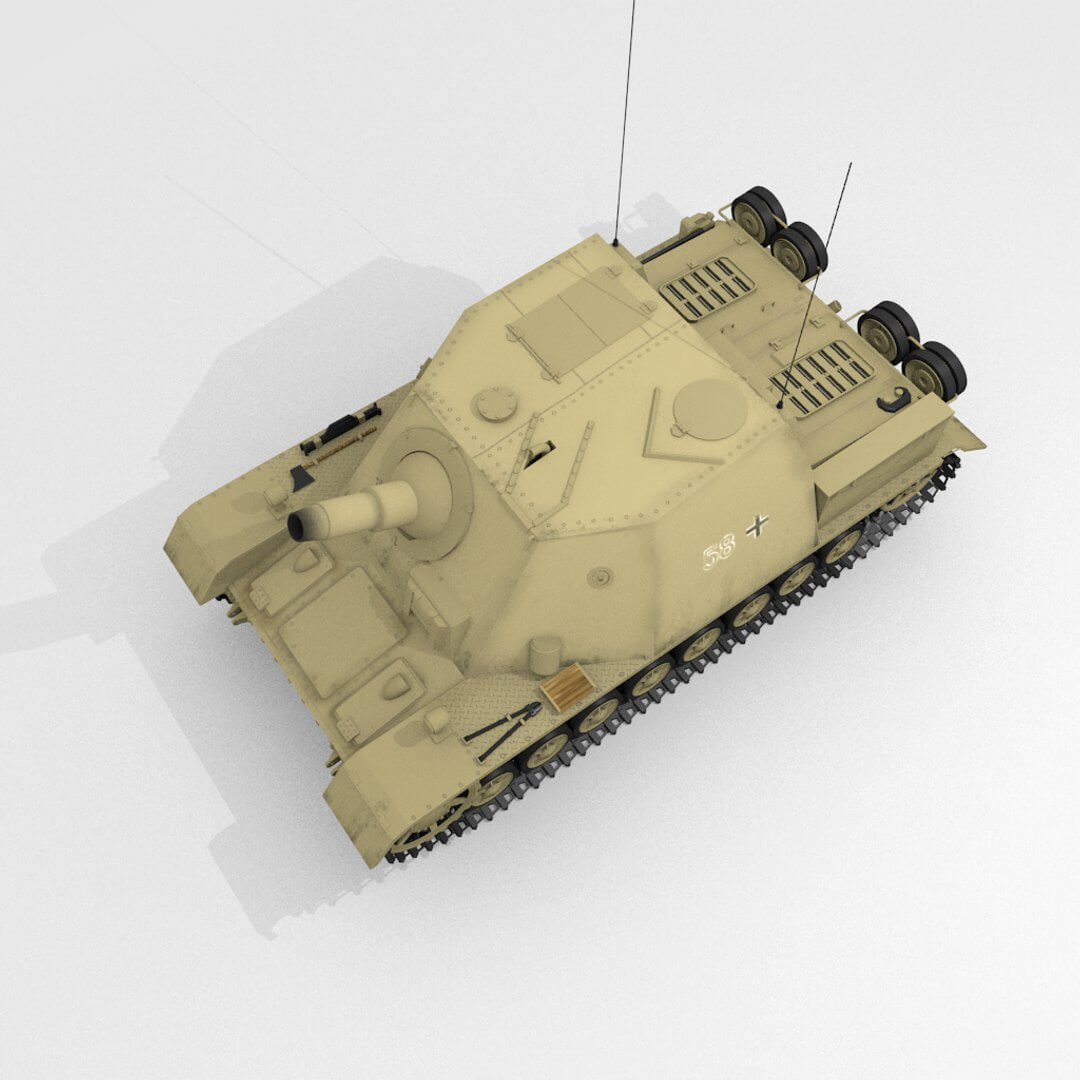 Sturmpanzer IV Brummbar - 3D Model by ennuishao