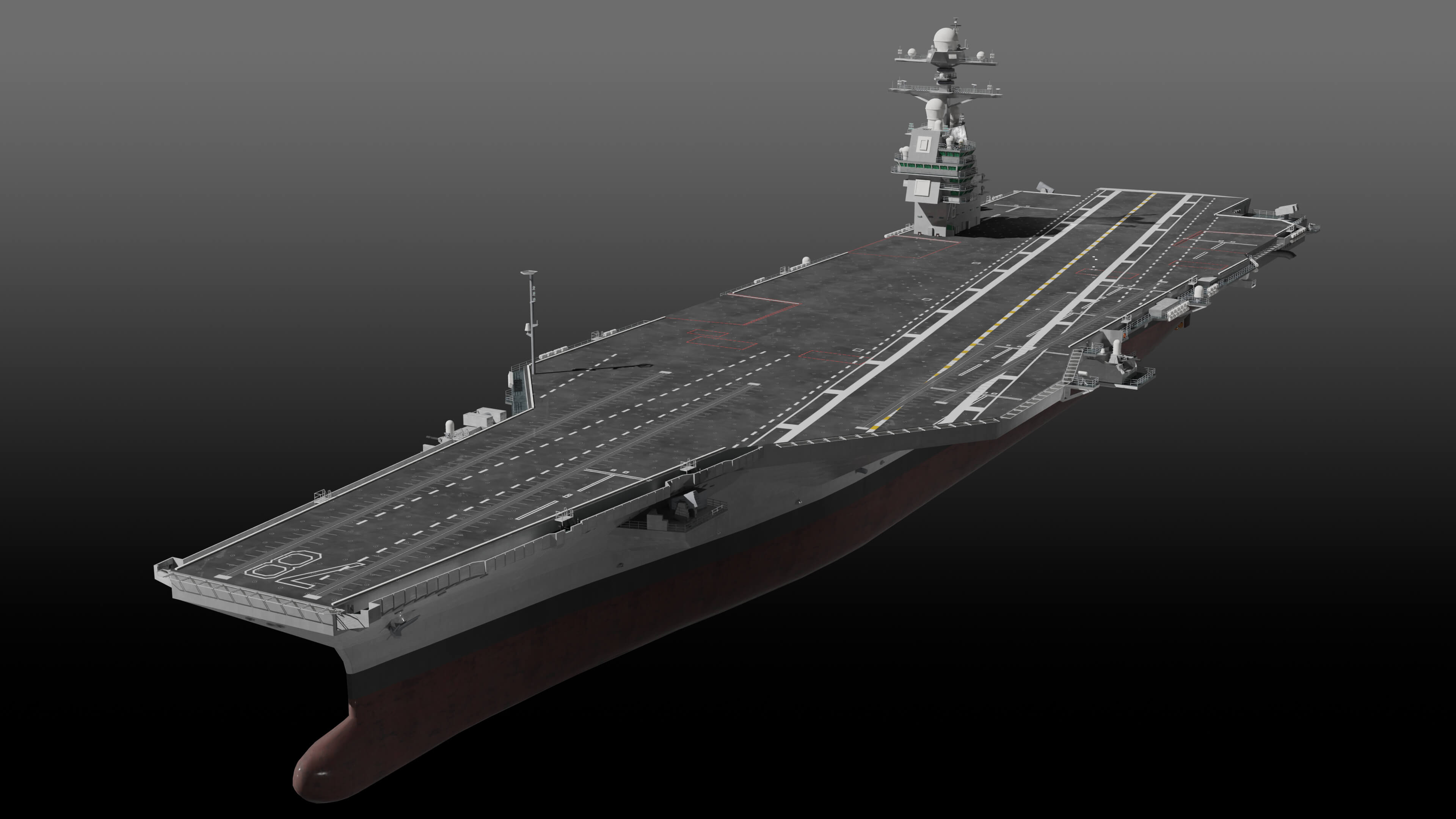USS Gerald R Ford - 3D Model by ennuishao