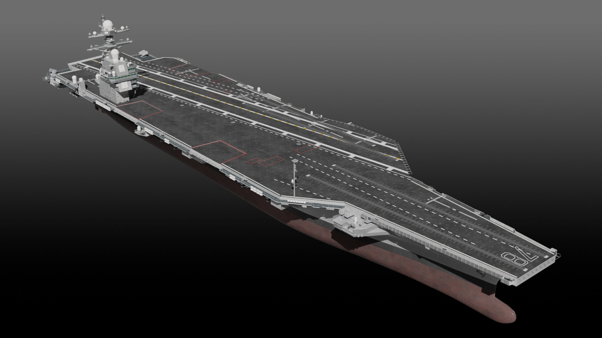 USS Gerald R Ford - 3D Model by ennuishao