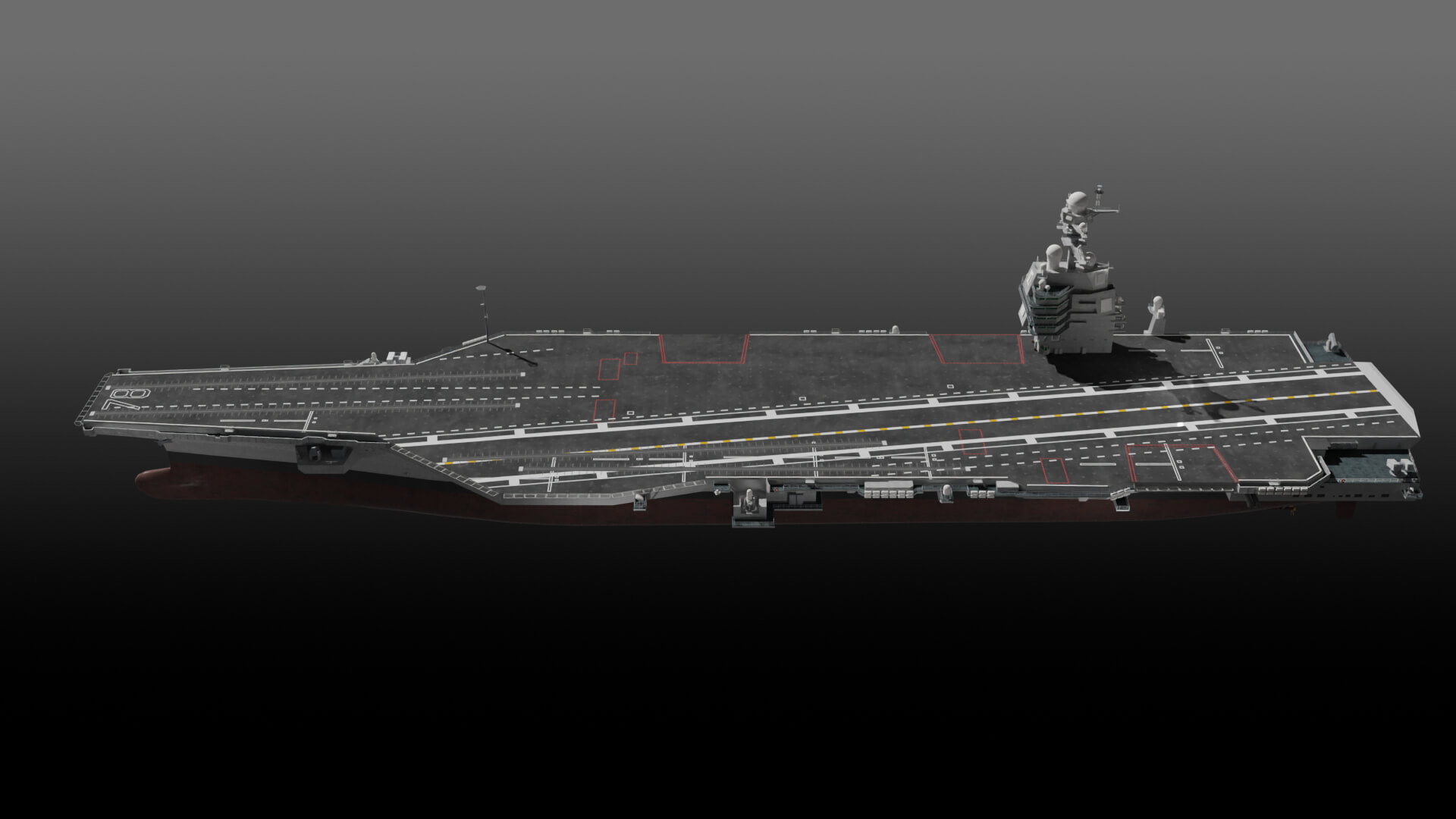 USS Gerald R Ford - 3D Model by ennuishao