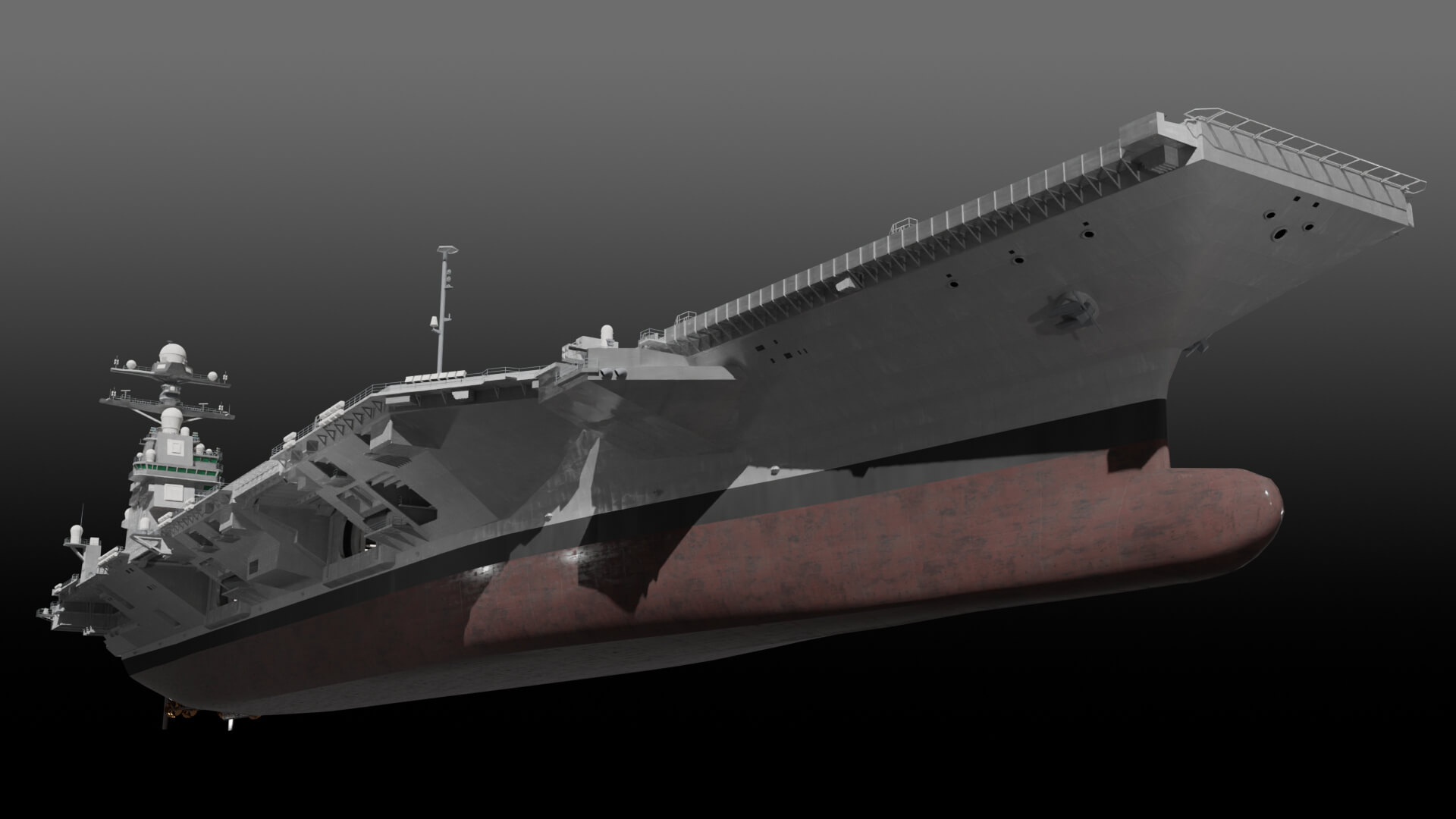 USS Gerald R Ford - 3D Model by ennuishao