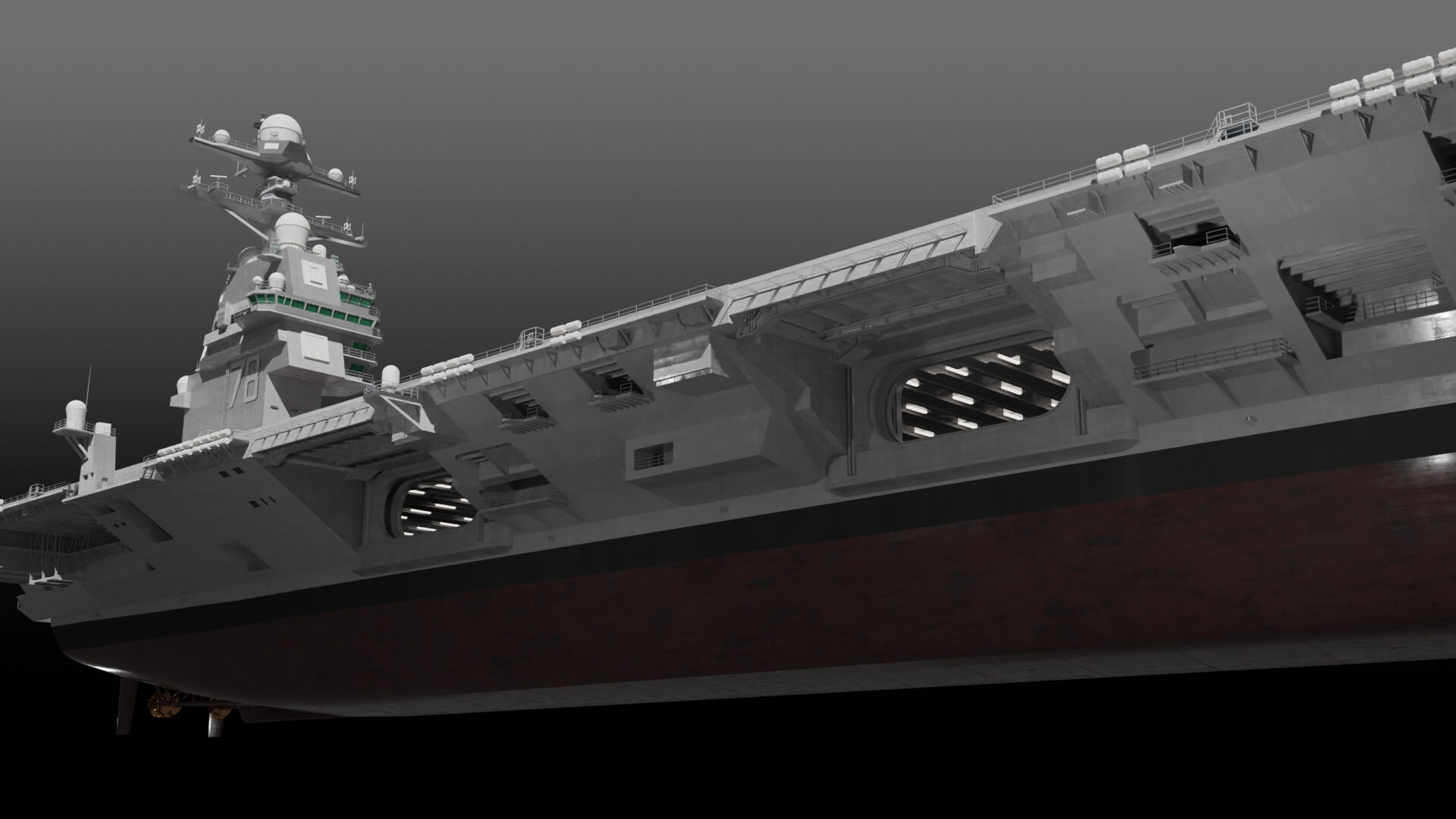 USS Gerald R Ford - 3D Model by ennuishao