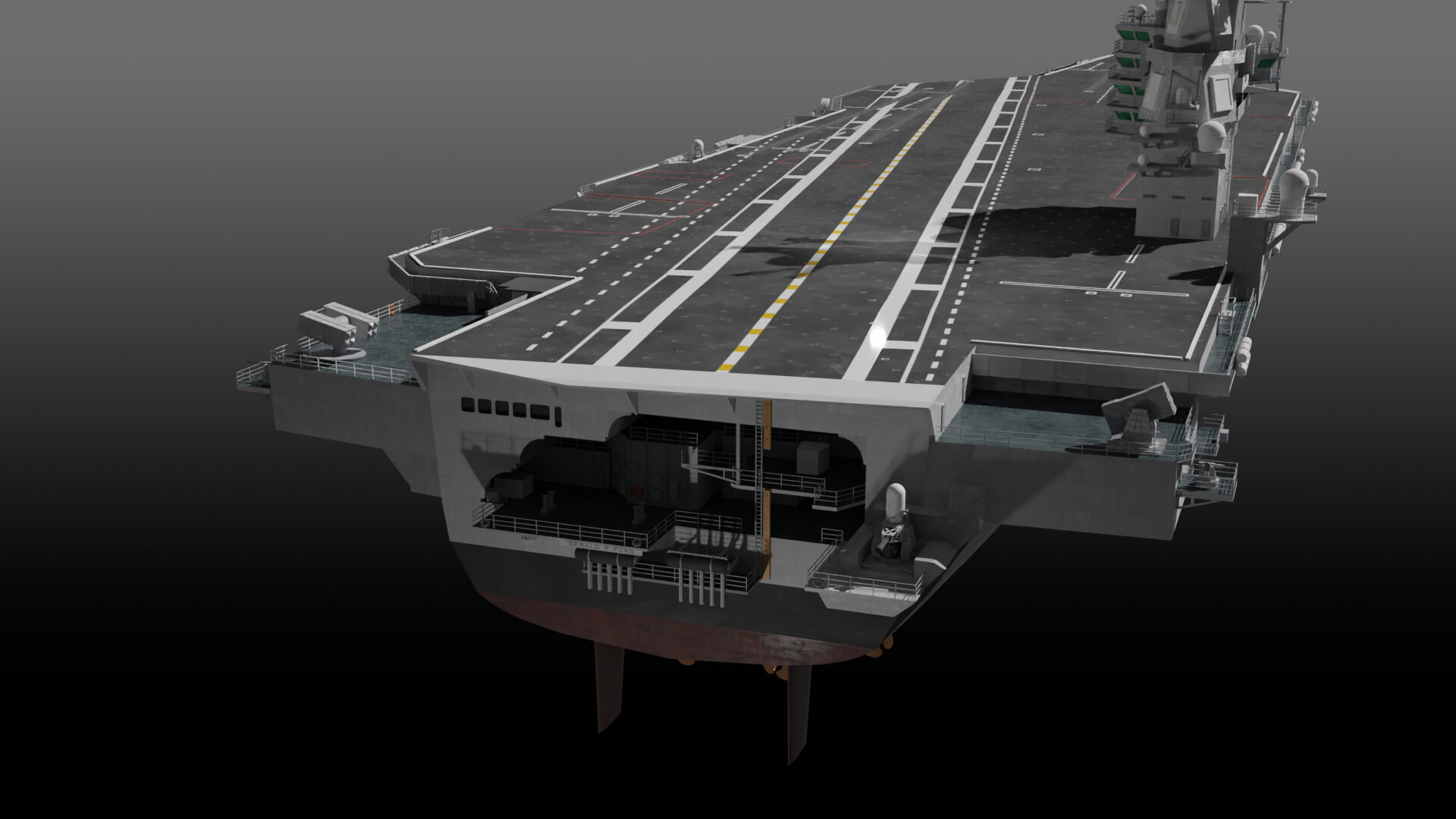 USS Gerald R Ford - 3D Model by ennuishao