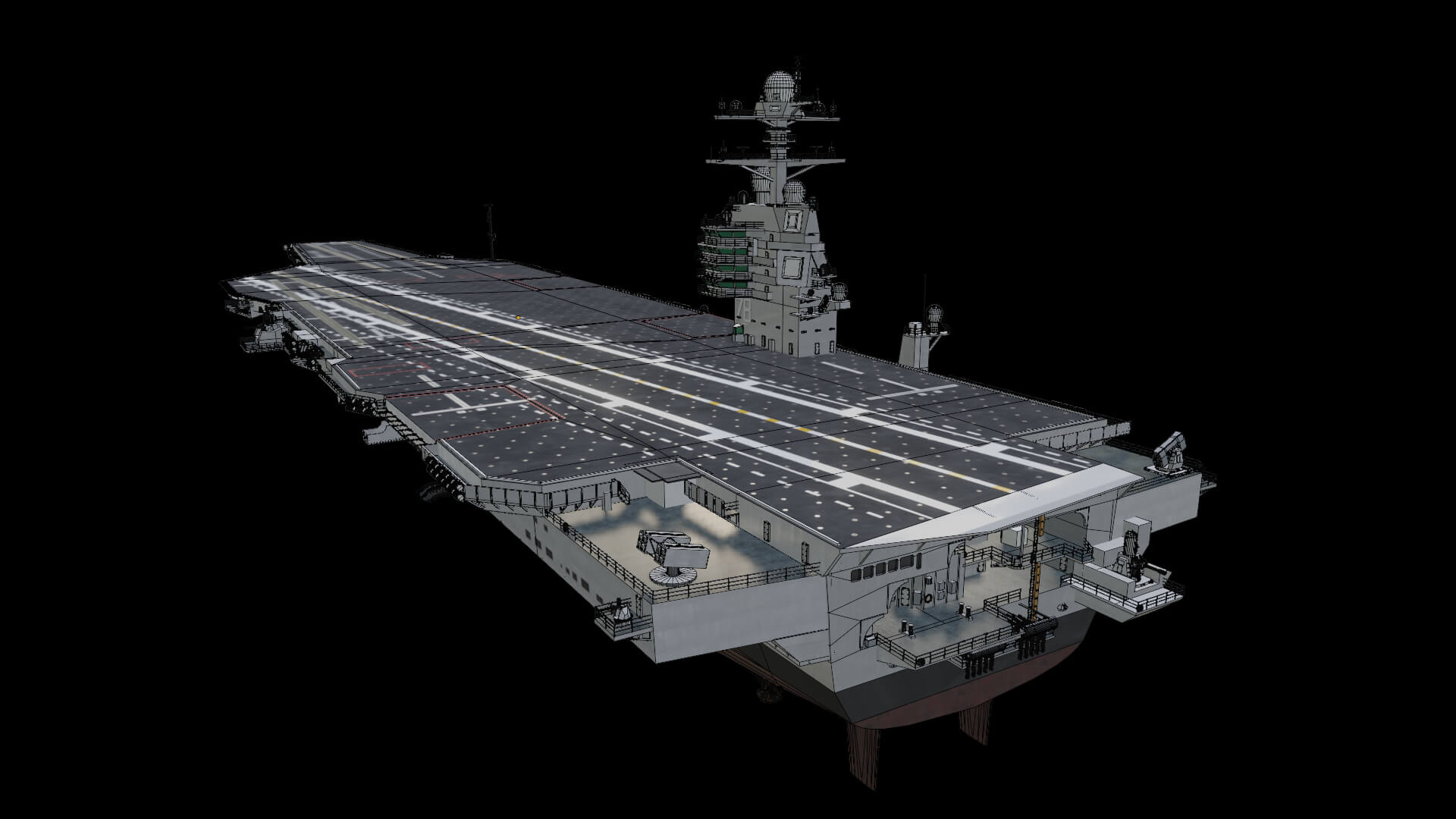 USS Gerald R Ford - 3D Model by ennuishao