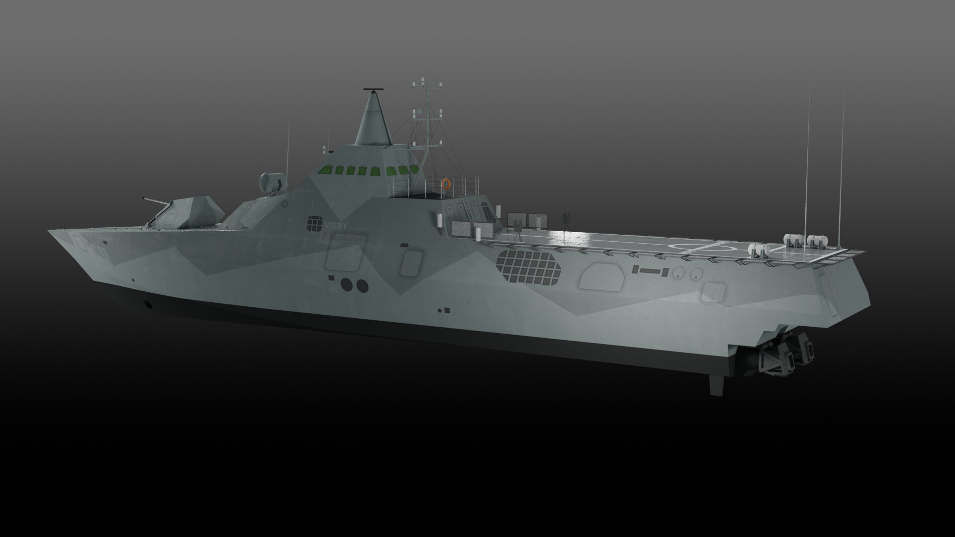 Willys Visby Visby Class Corvette 3D Model By Ennuishao