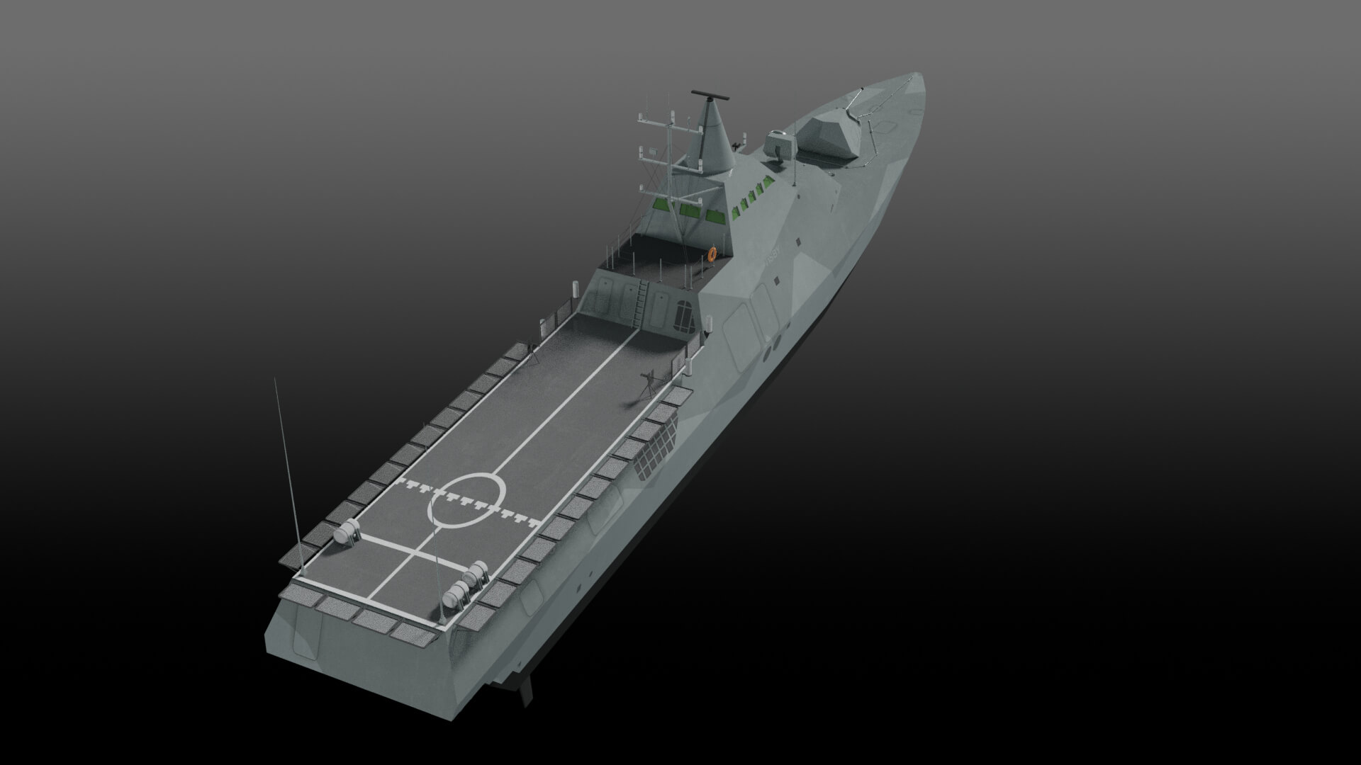 Visby Class Corvette - 3D Model by ennuishao