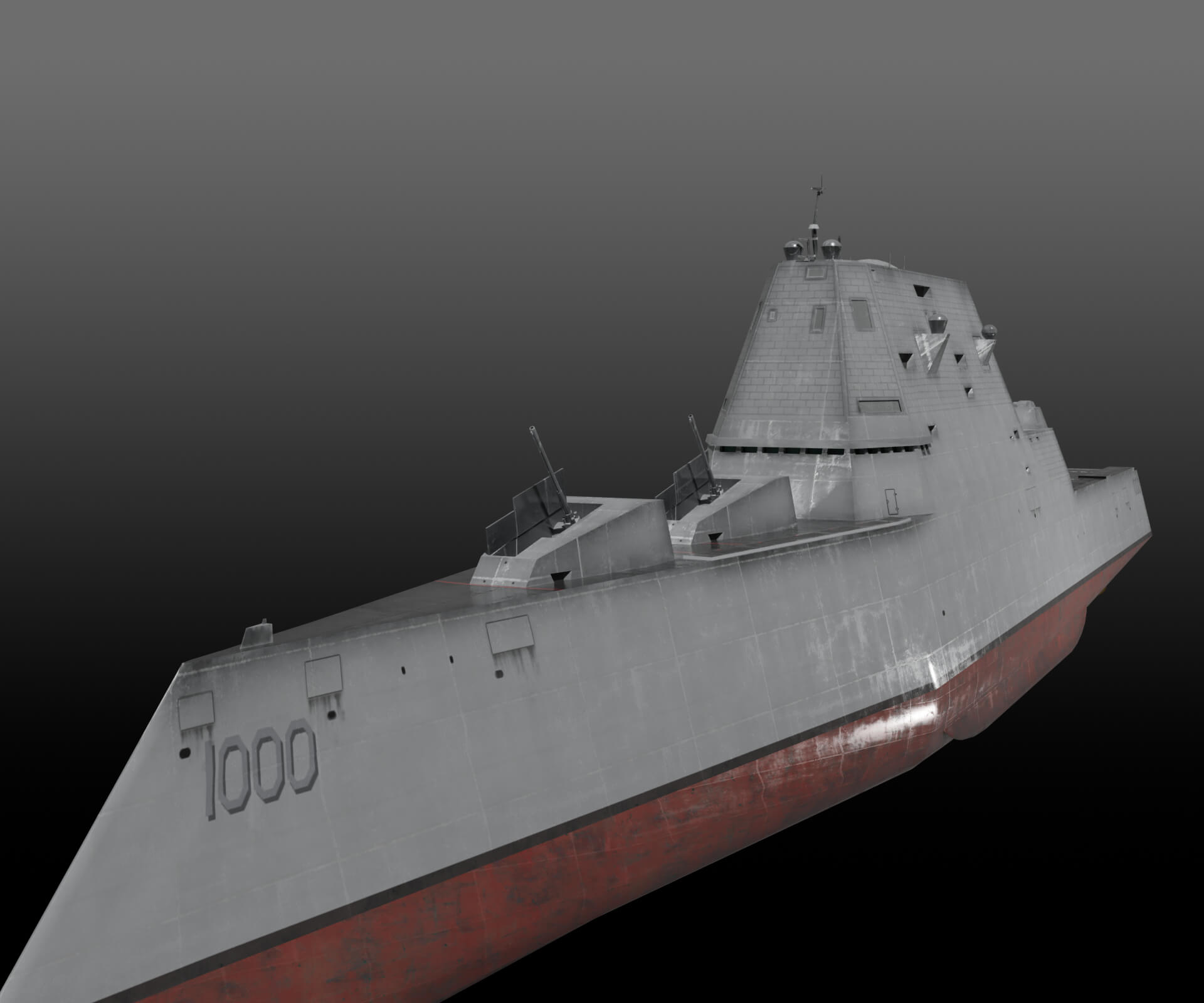 Zumwalt Class Destroyer - 3D Model by ennuishao