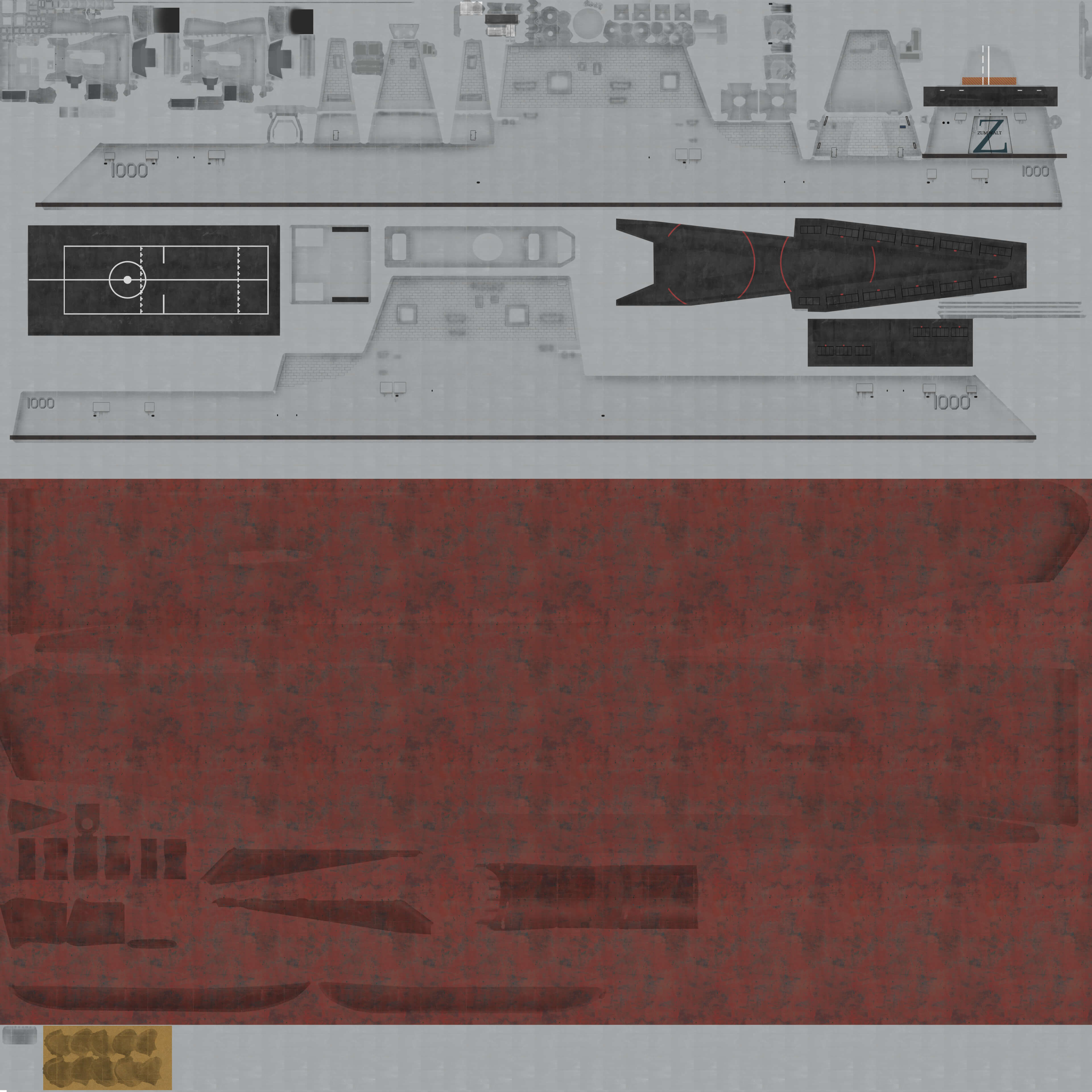 Zumwalt Class Destroyer - 3D Model by ennuishao