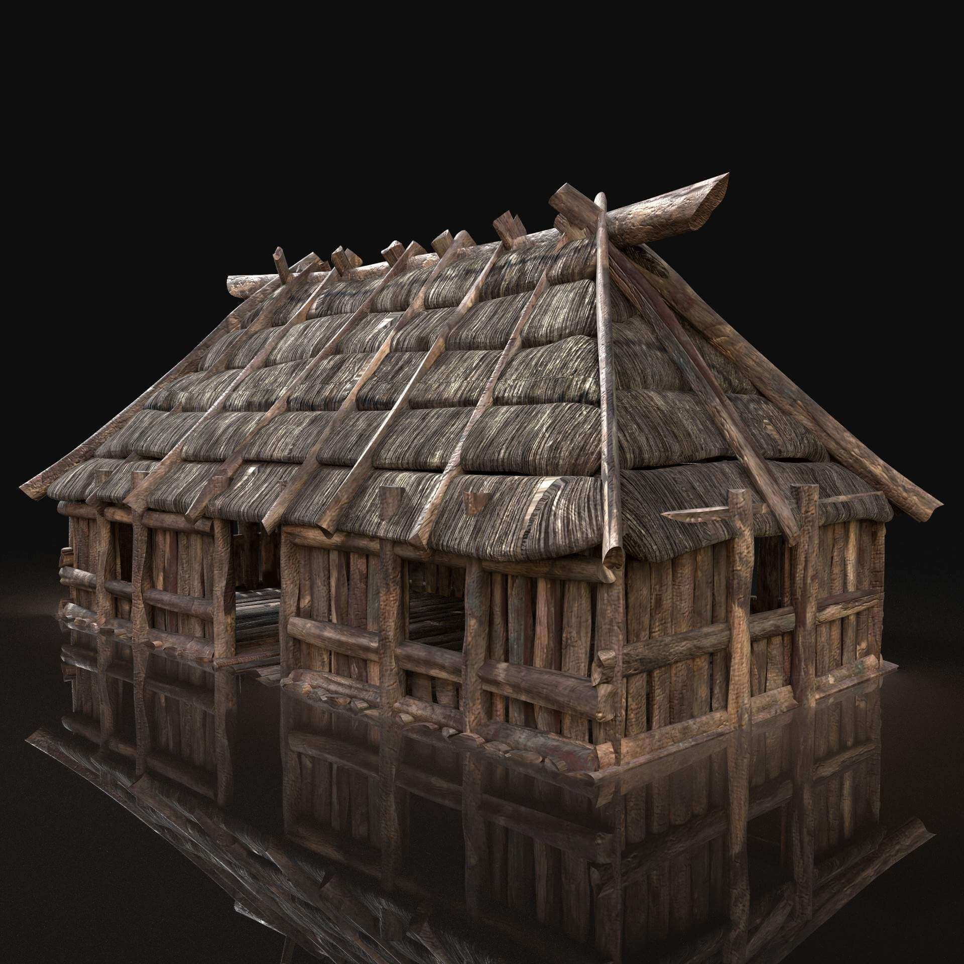 Medieval House Village Builder Pack (25 Structures) - 3D Model by ...