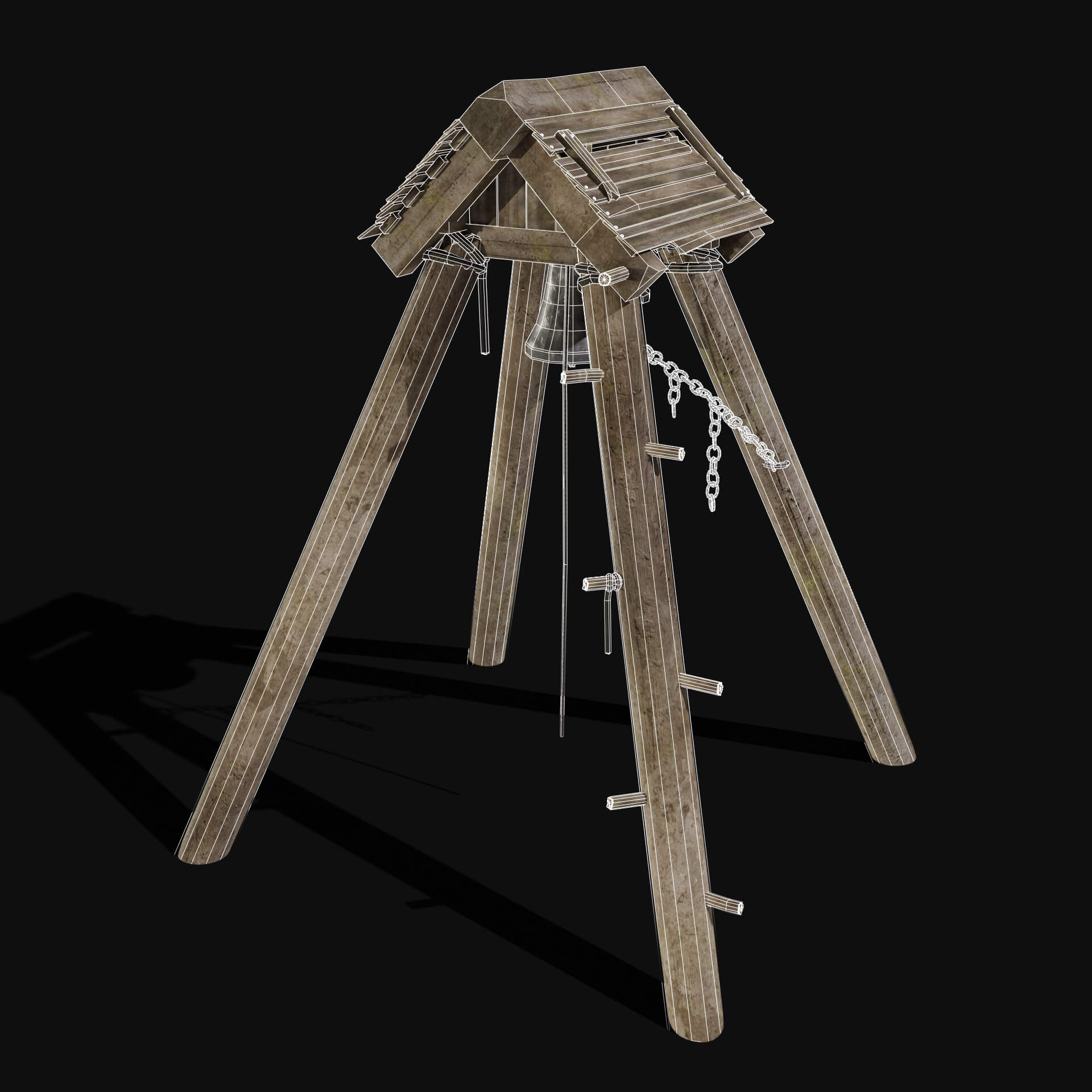 Alarm Bell Signal Tower Collection - 3D Model by Enterables