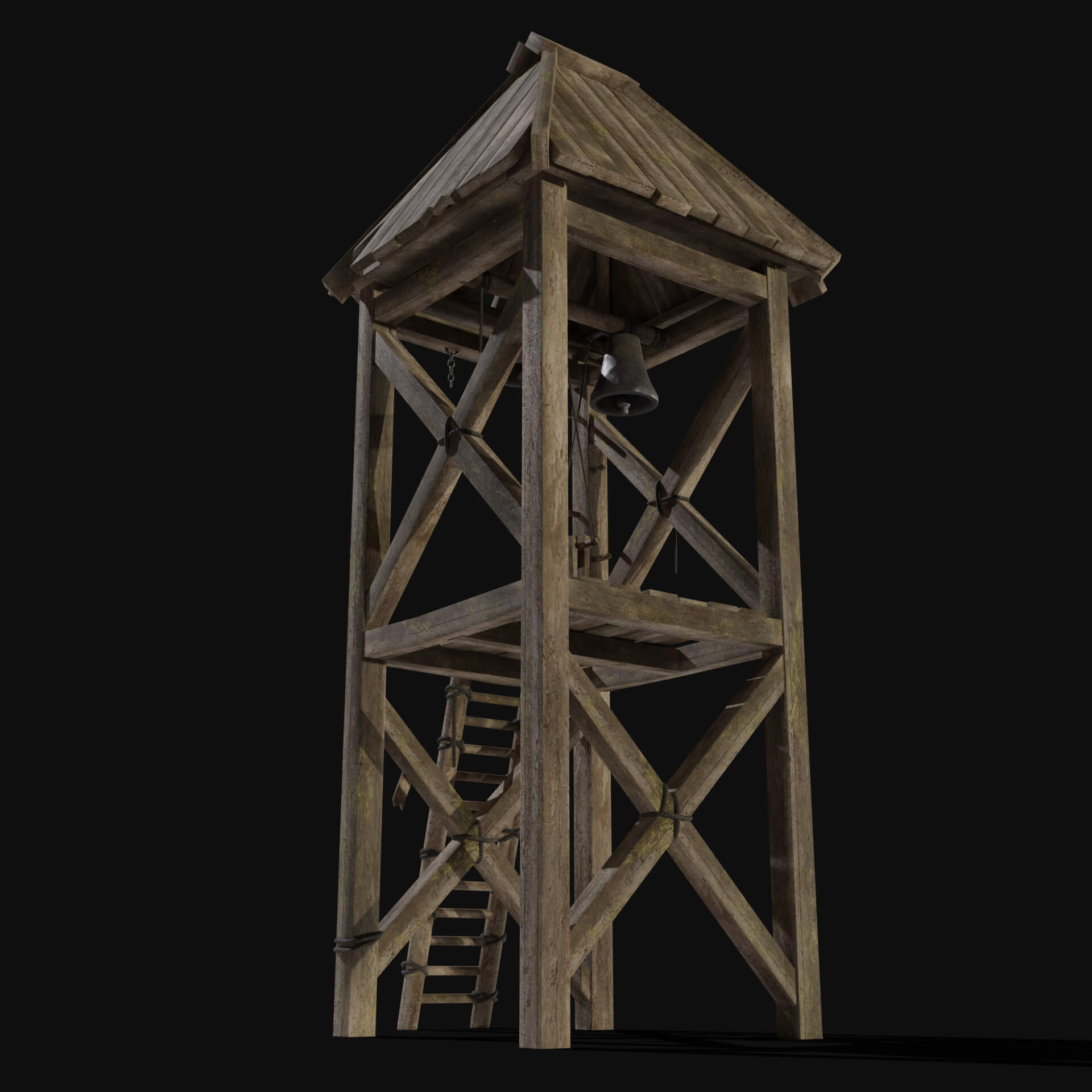 Alarm Bell Signal Tower Collection - 3D Model by Enterables