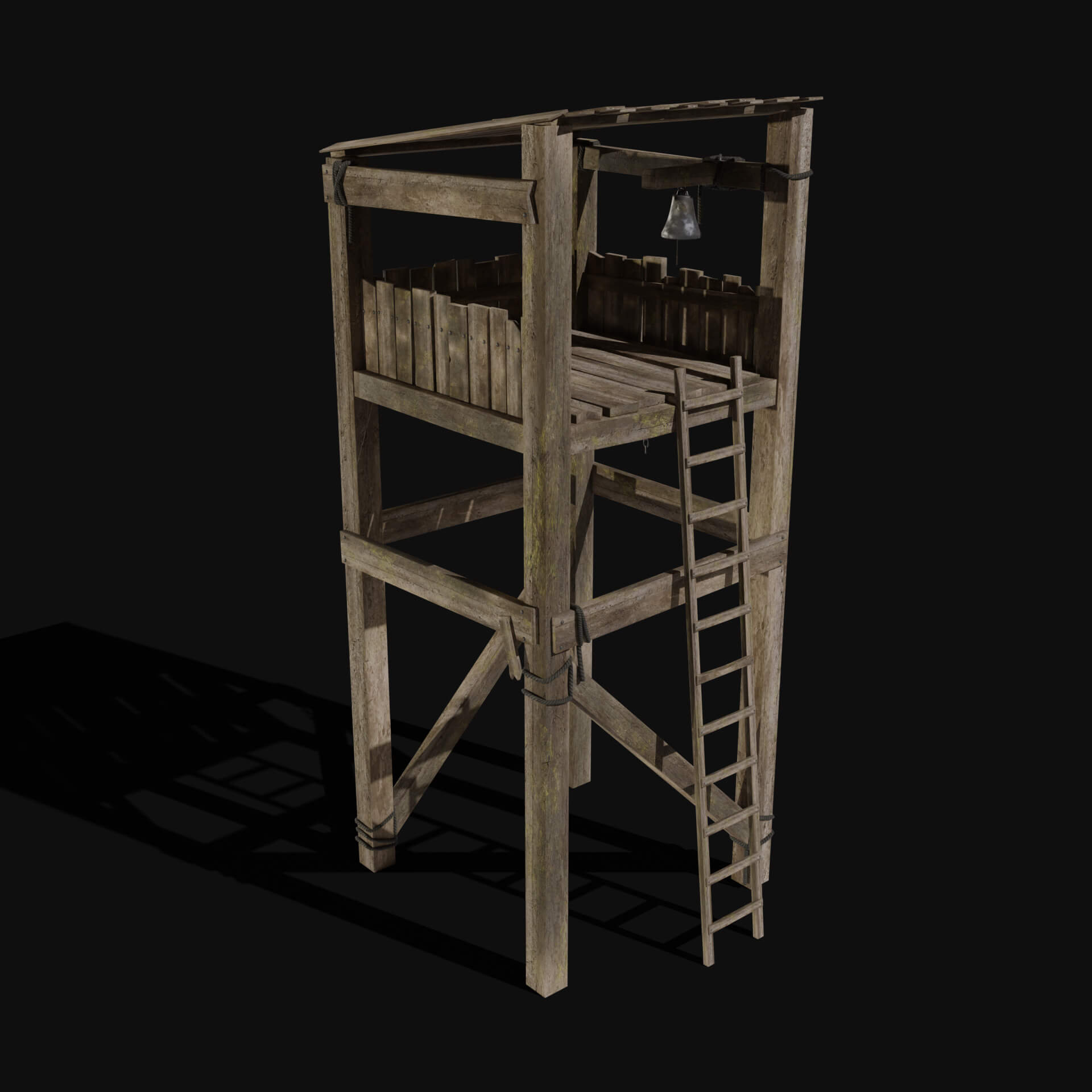 Alarm Bell Signal Tower Collection - 3D Model by Enterables