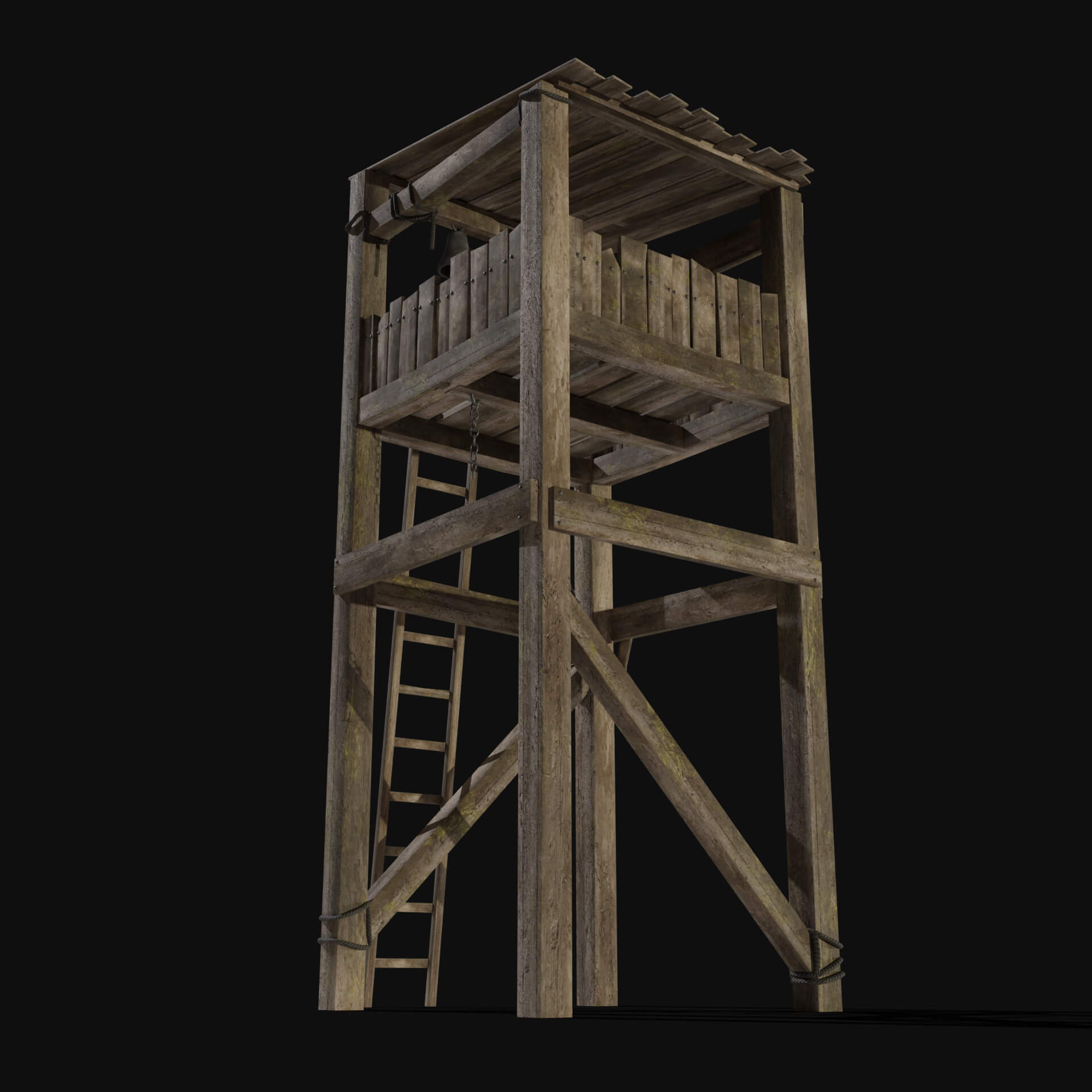 Alarm Bell Signal Tower Collection - 3D Model by Enterables