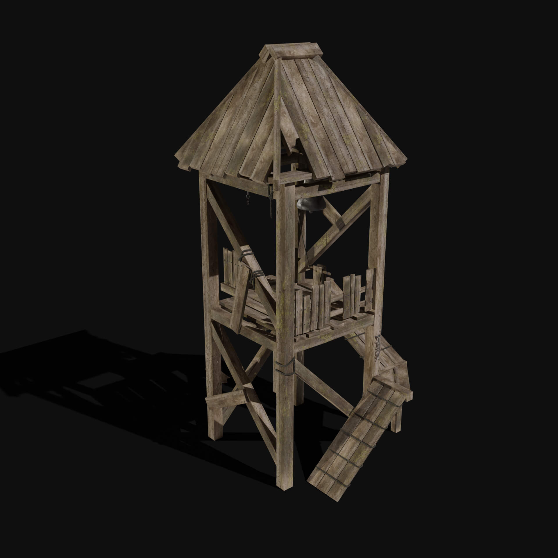 Alarm Bell Signal Tower Collection - 3D Model by Enterables