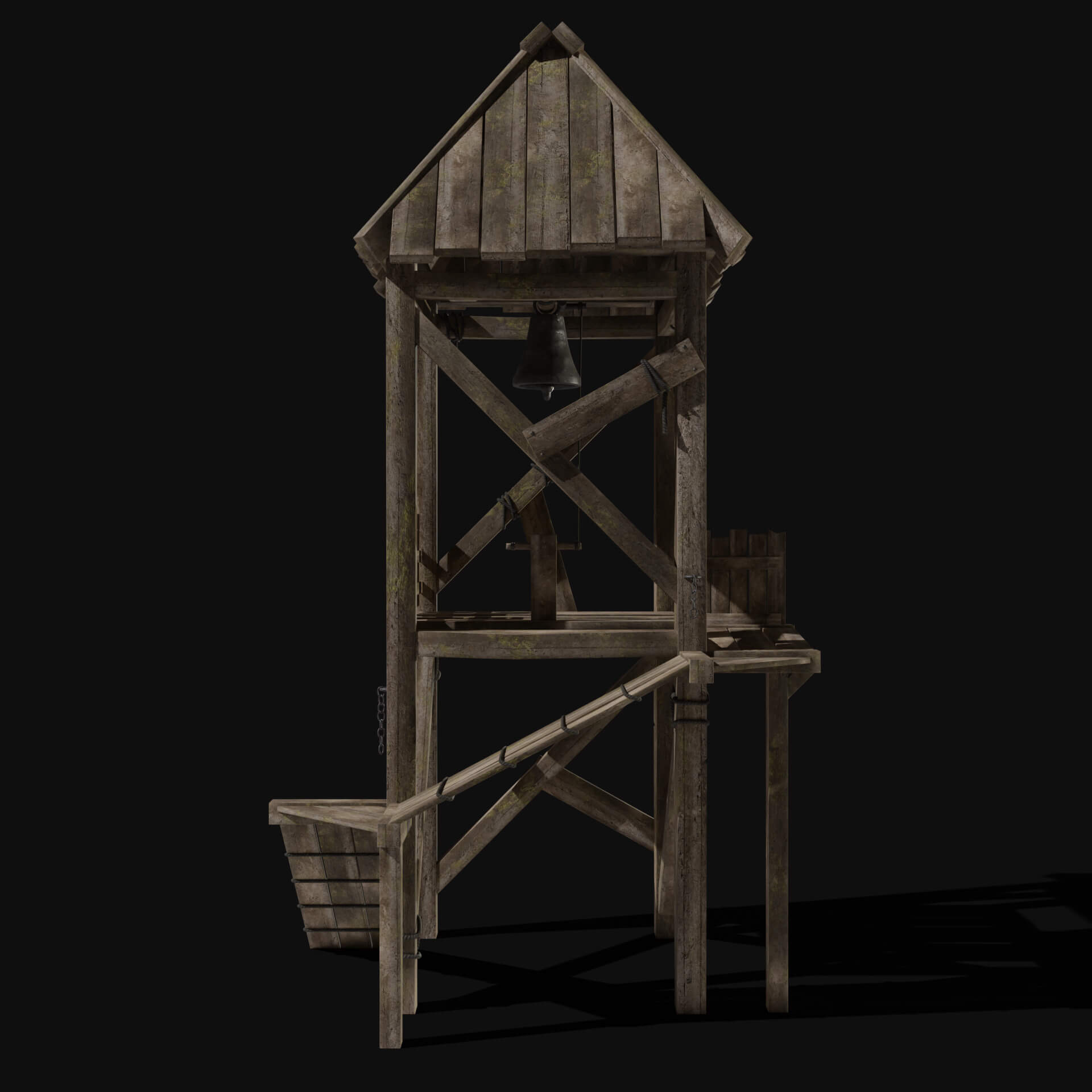 Alarm Bell Signal Tower Collection - 3D Model by Enterables